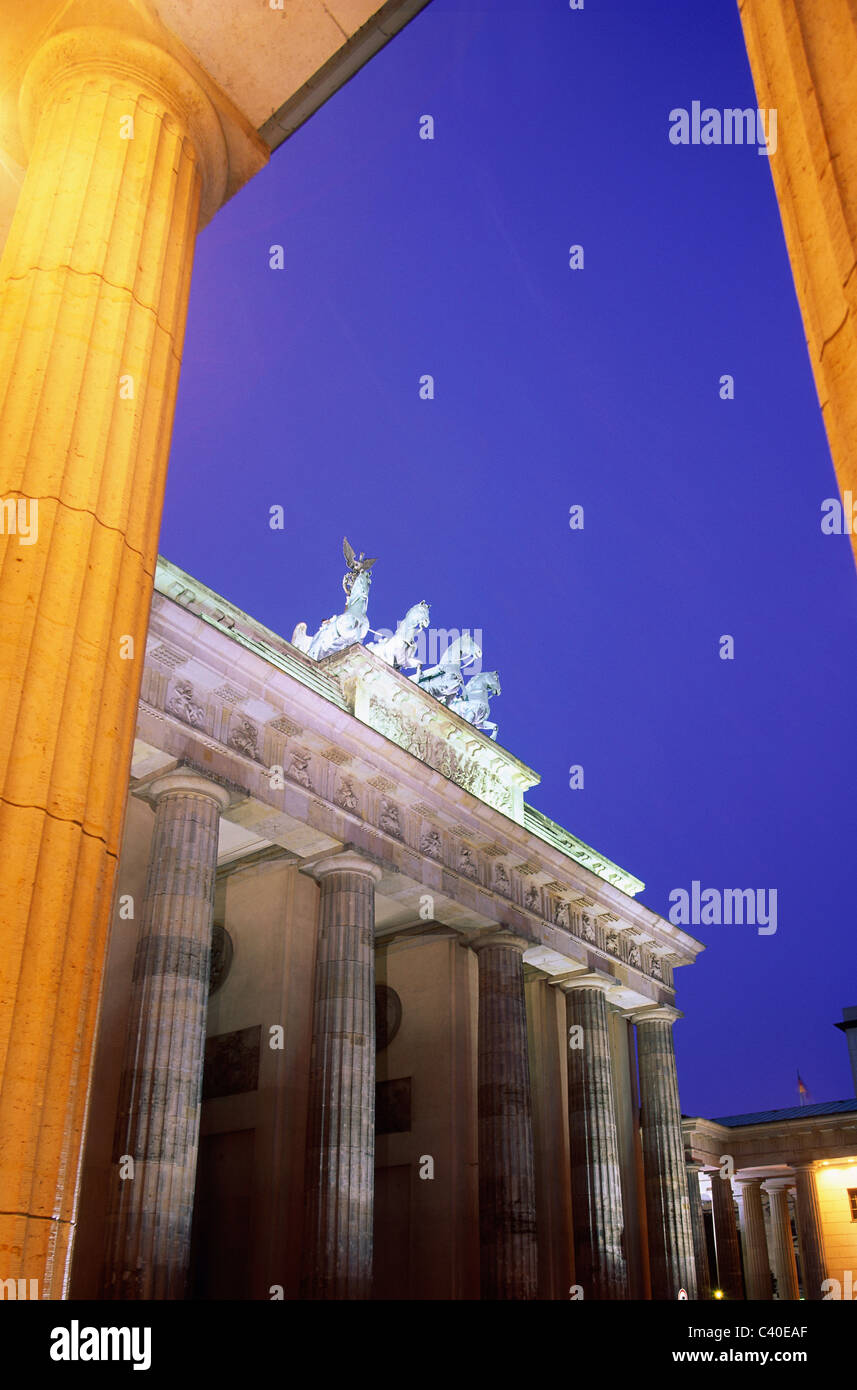 Berlin, Brandenburg, Columns, Division, East, Evening, Gate, Gateway ...
