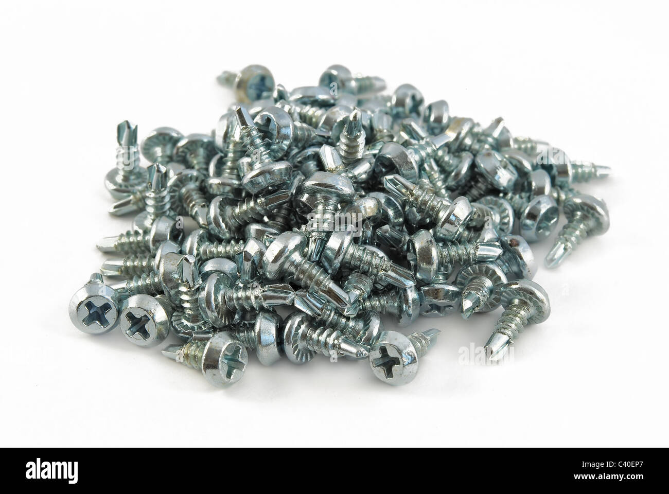 Screws - isolated on white Stock Photo - Alamy