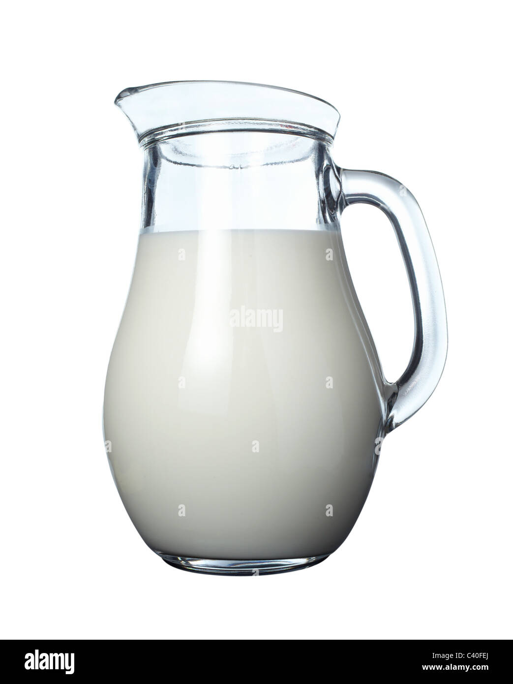 Full glass cup milk Cut Out Stock Images & Pictures - Alamy