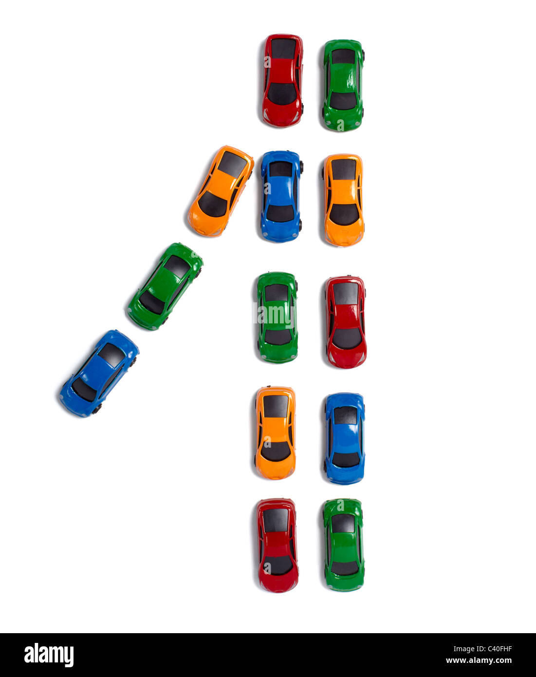 Red toy plastic car Cut Out Stock Images & Pictures - Alamy