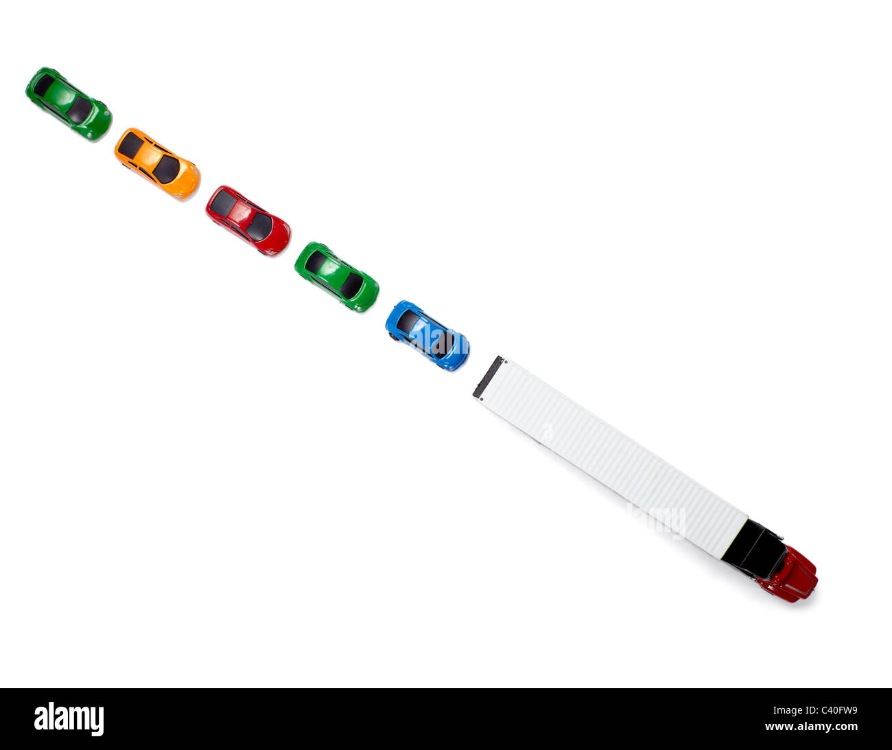 Close up delivery truck Cut Out Stock Images & Pictures - Alamy