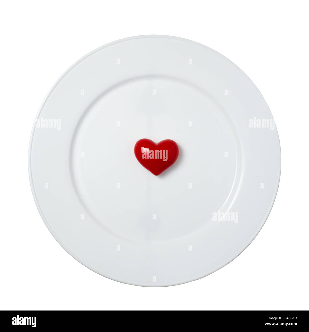 White plate Cut Out Stock Images & Pictures - Alamy