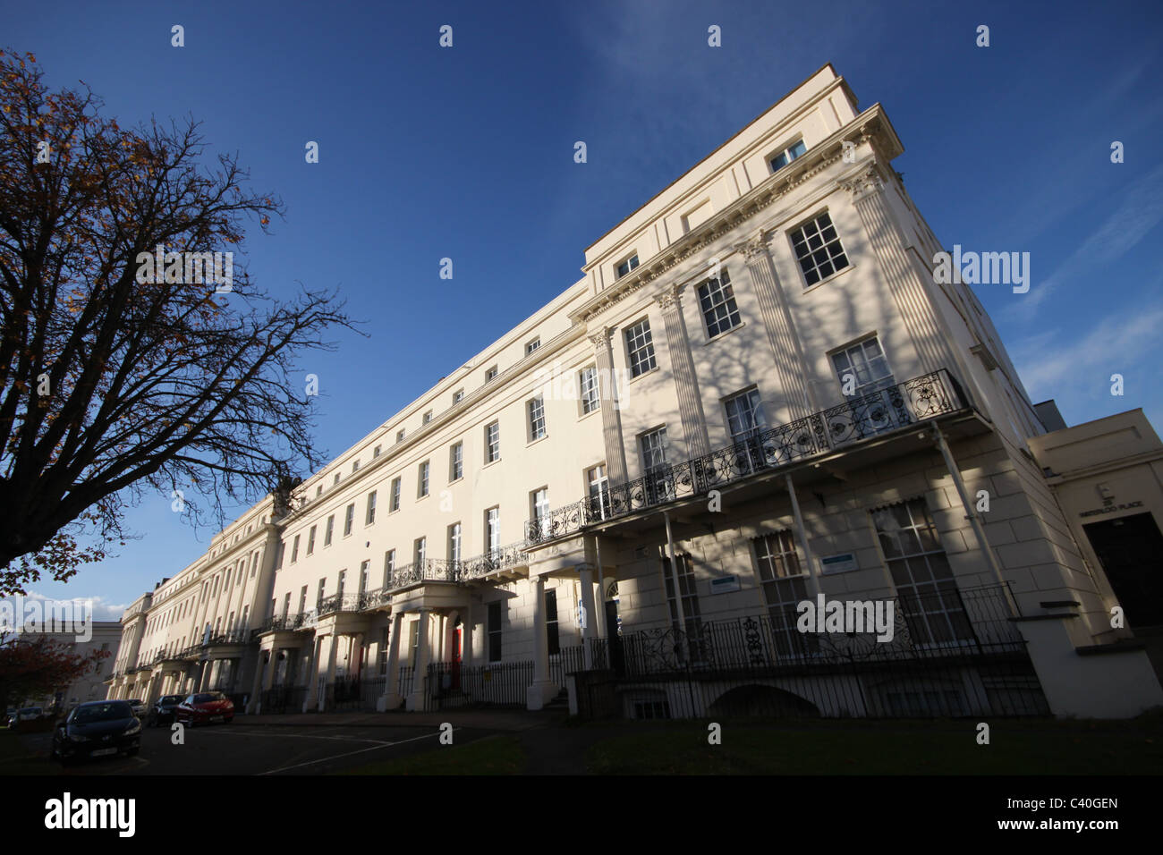 Royal Leamington Spa Georgian neoclassical regency architecture Stock ...