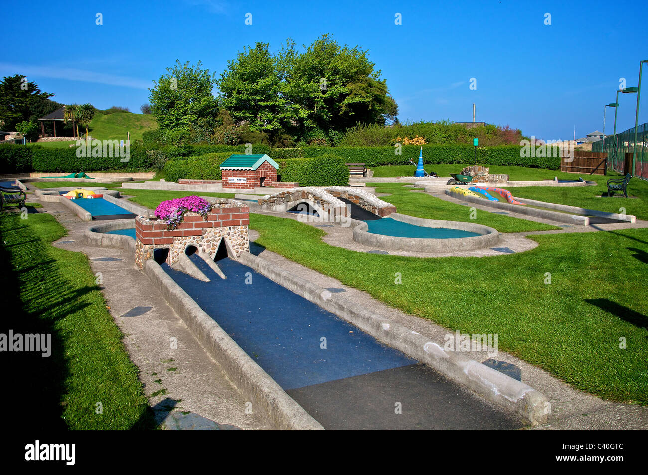 Bude Cornwall UK Crazy Golf Stock Photo - Alamy