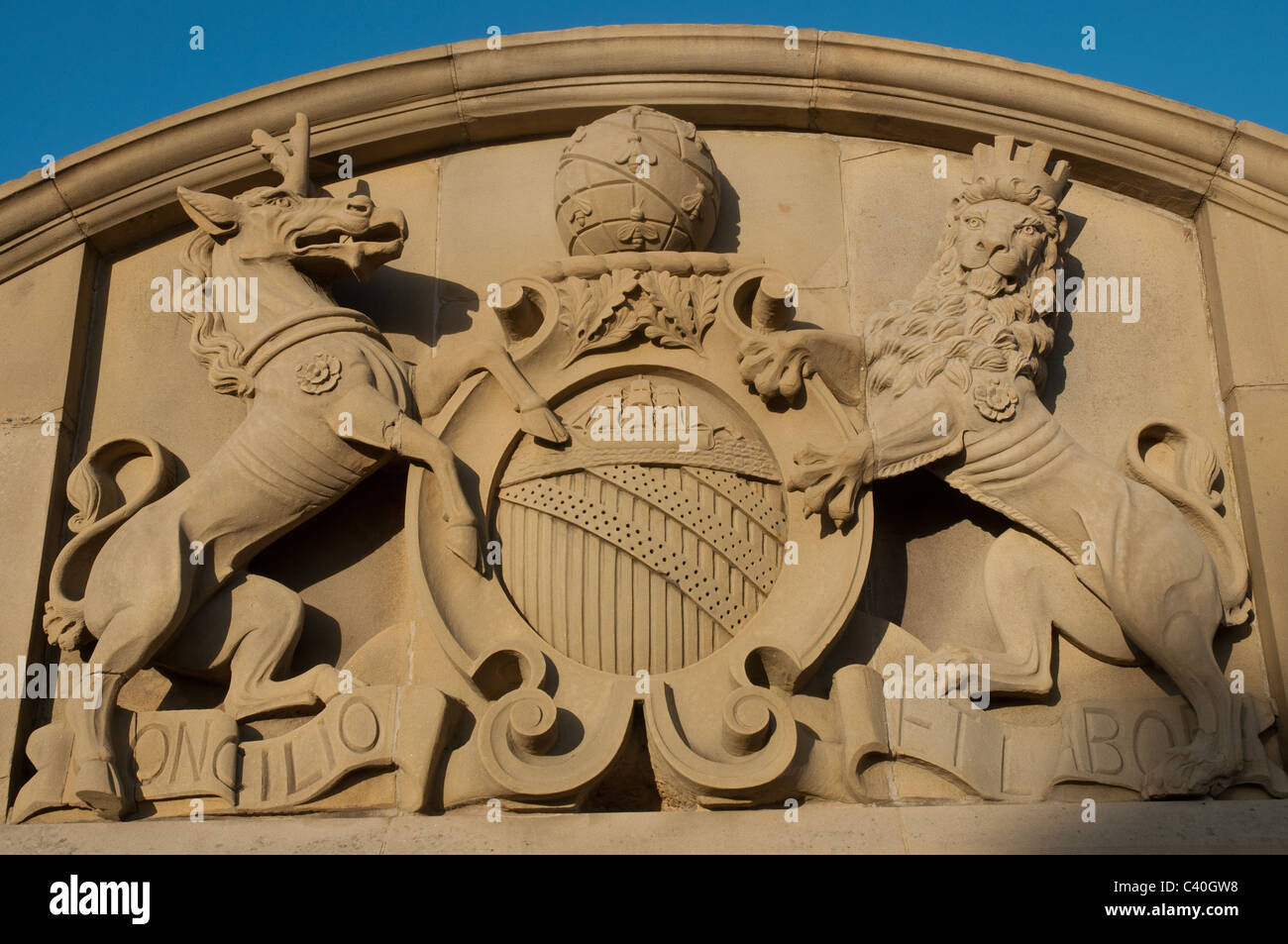 Manchester city crest hi-res stock photography and images - Alamy