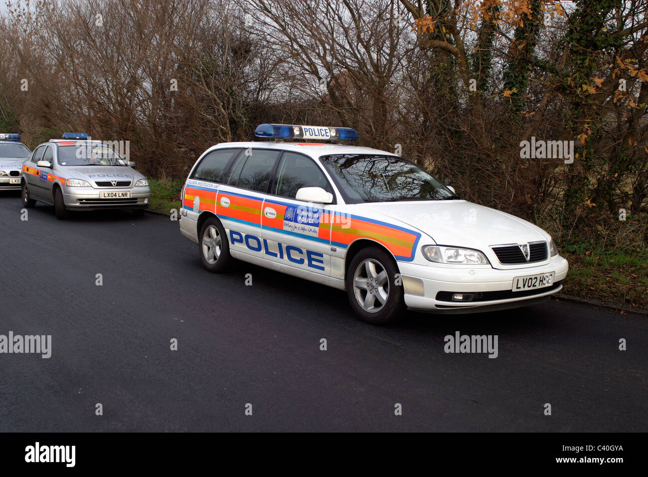 Vauxhall Omega Estate Collision Investigation Unit Stock Photo - Alamy