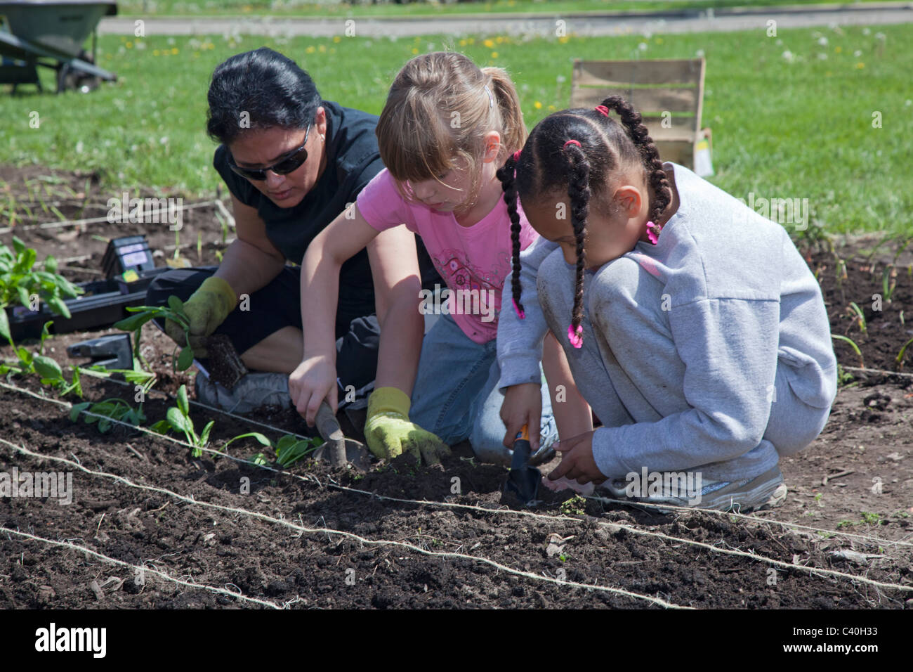 Girl Scouts Help Plant Garden to Grow Produce for Community Food Bank ...