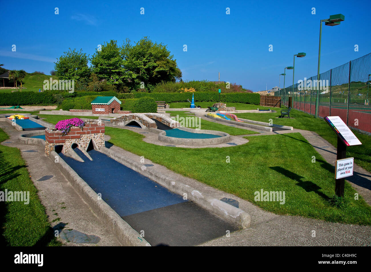 Bude Cornwall UK Crazy Golf Stock Photo - Alamy