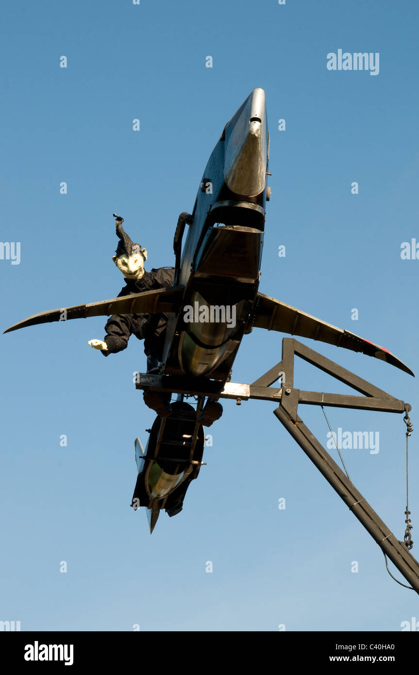 3d sculpture metal fish bird fantasy Stock Photo - Alamy