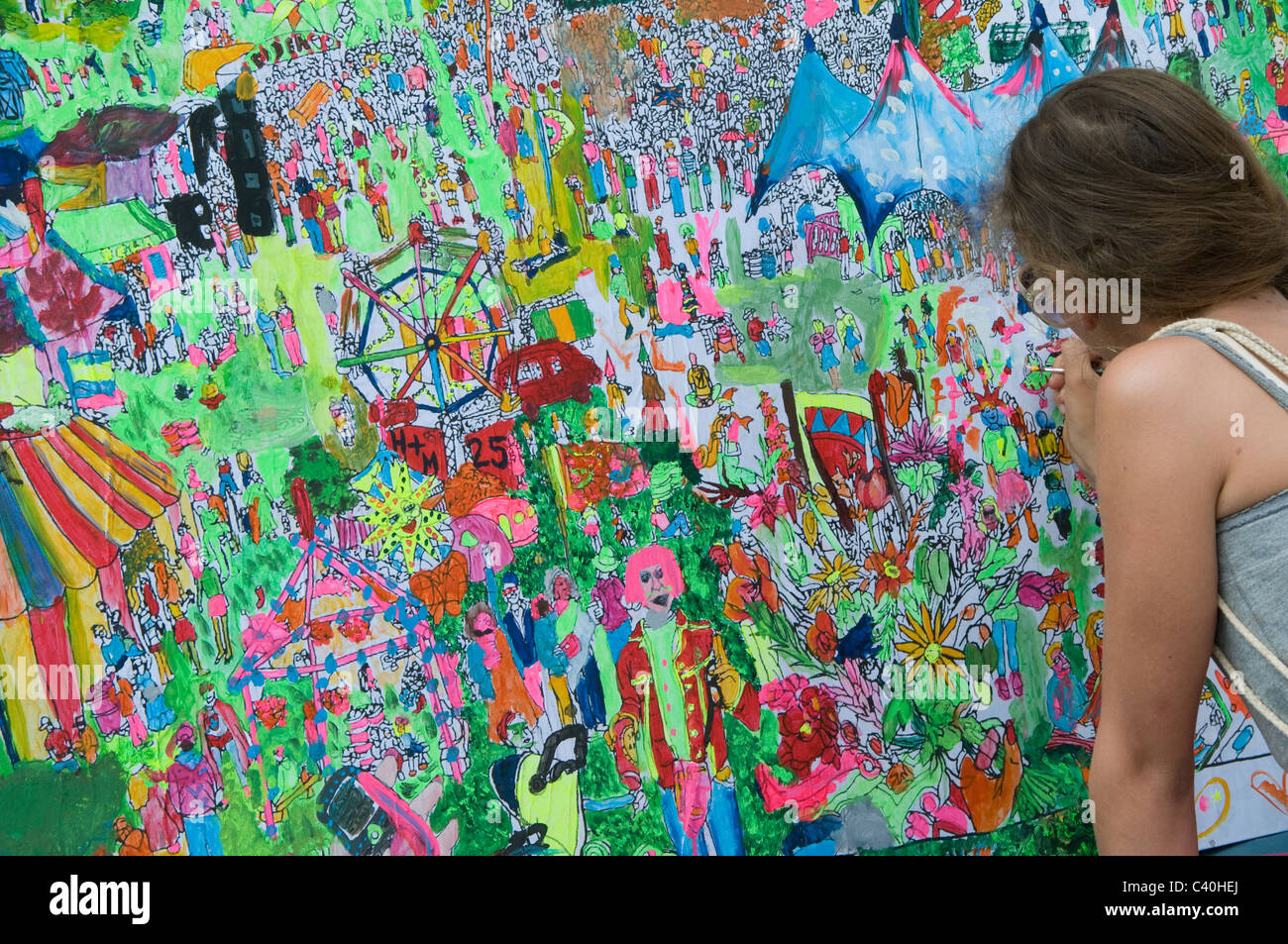 poster painting mural Stock Photo - Alamy