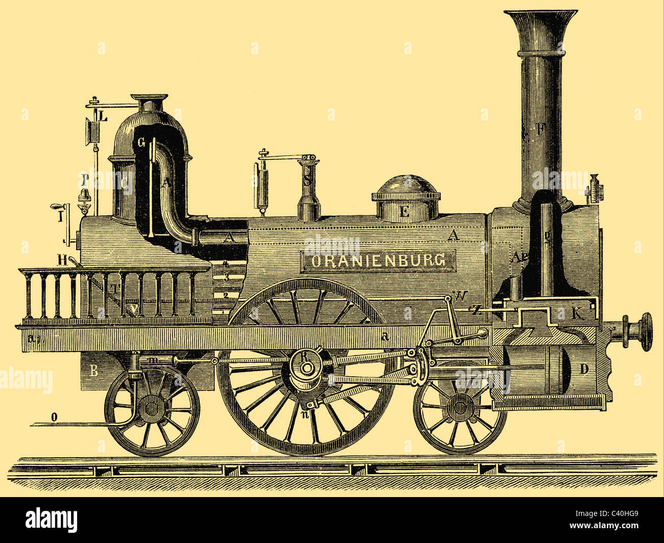 Steam engine, locomotive Stock Photo - Alamy