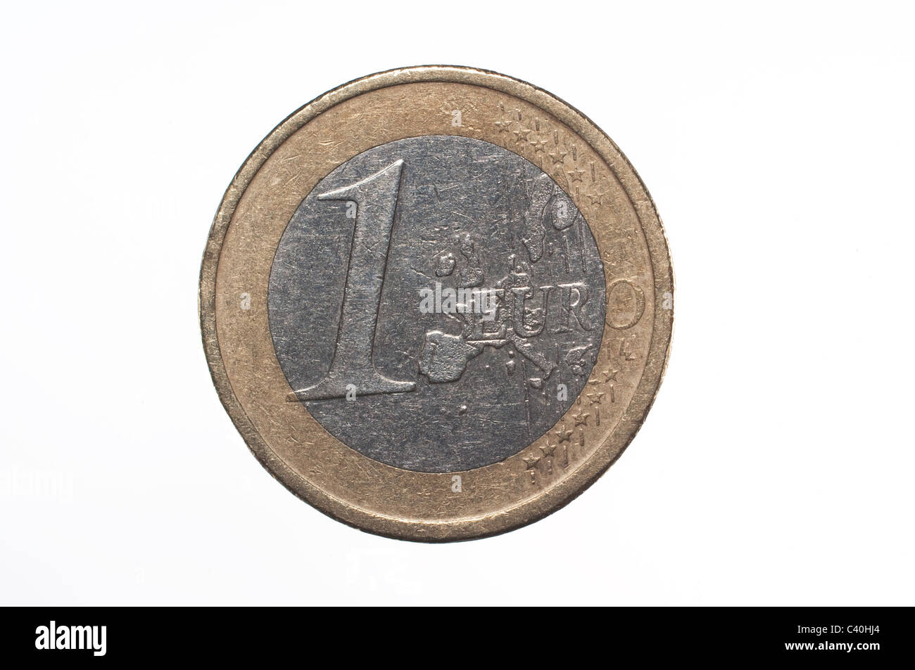 One euro coin Stock Photo - Alamy