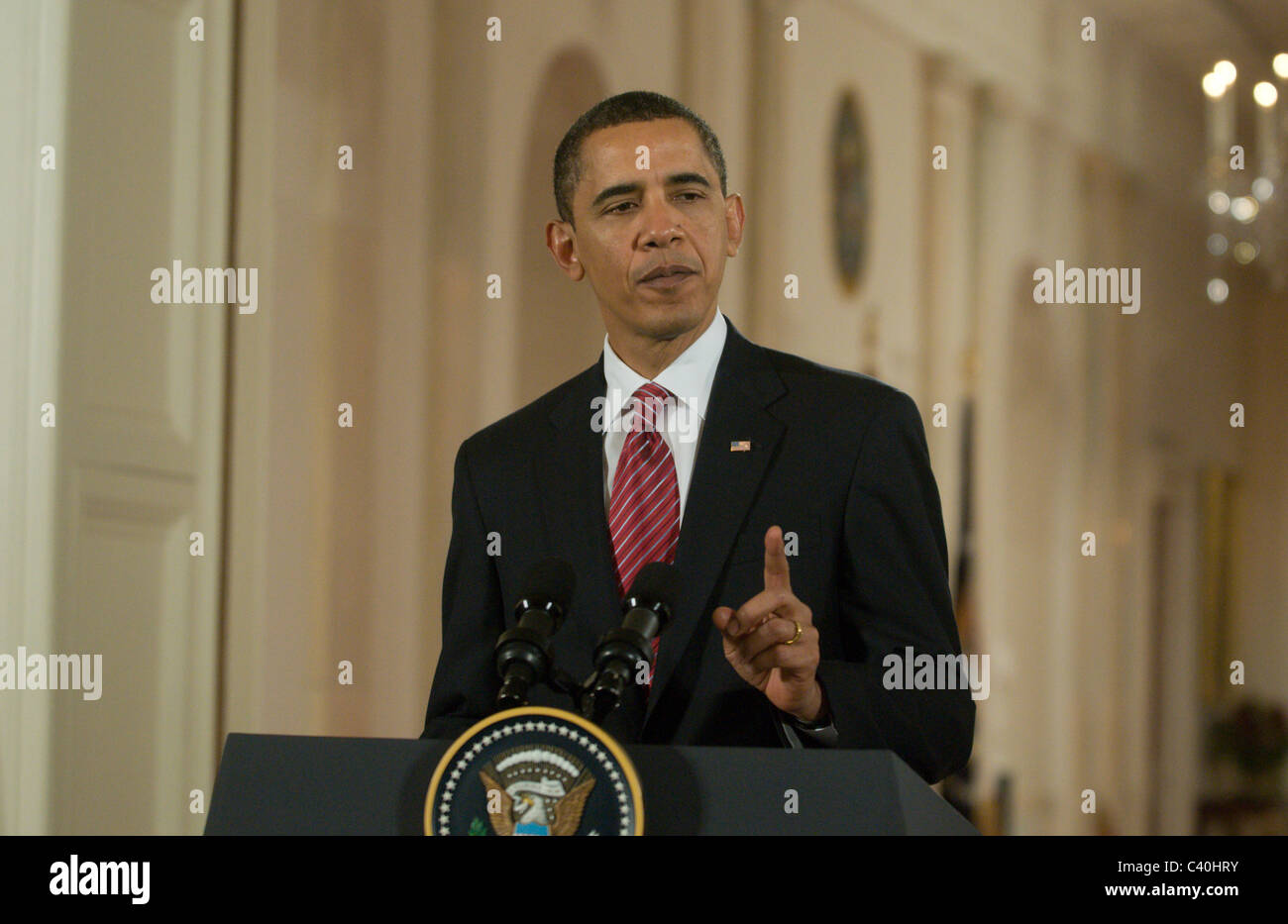 U.S. President Barack Obama participates in a joint press conference ...