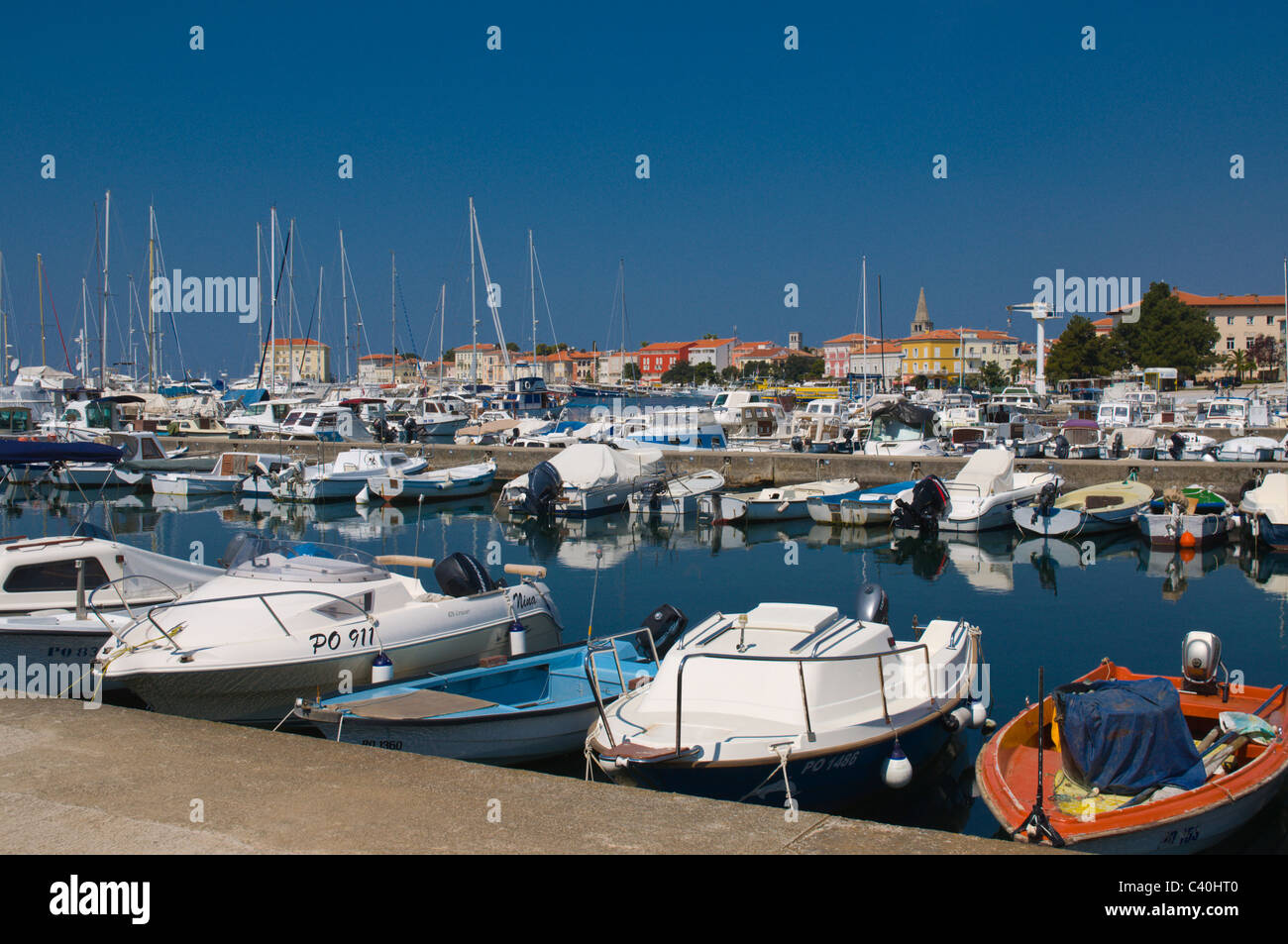 Marina port Porec the Istrian peninsula Croatia Europe Stock Photo - Alamy