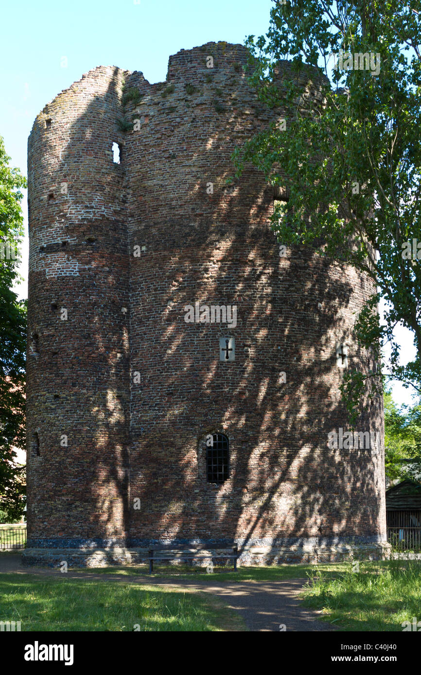 The 14th Century Cow Tower beside the River Wensum, Norwich, Norfolk ...