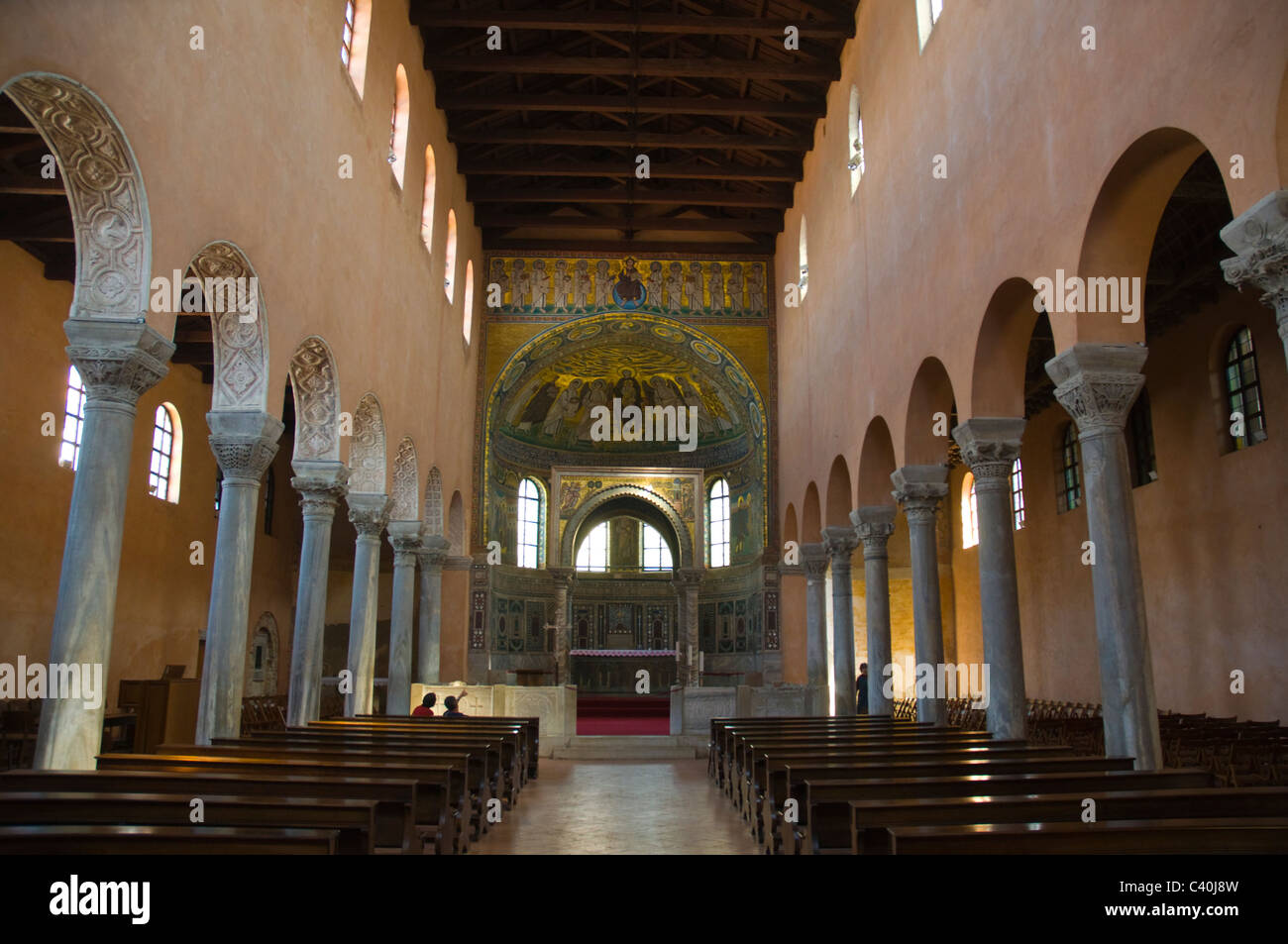 Eufrazijeva bazilika church Porec the Istrian peninsula Croatia Europe ...