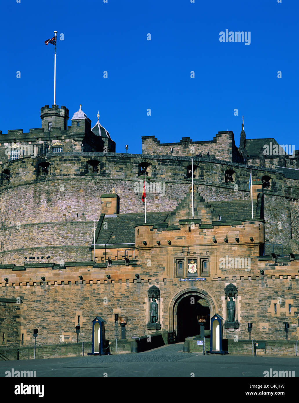 Architecture, Castle, Edinburgh, Edinburgh castle, Entrance, Europe ...