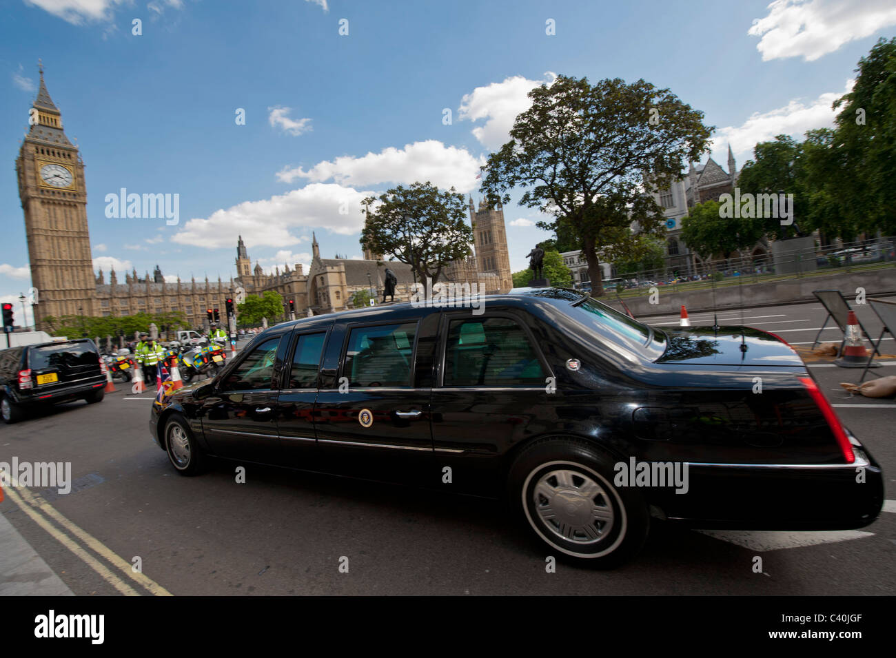 Us president car the beast hi-res stock photography and images - Alamy