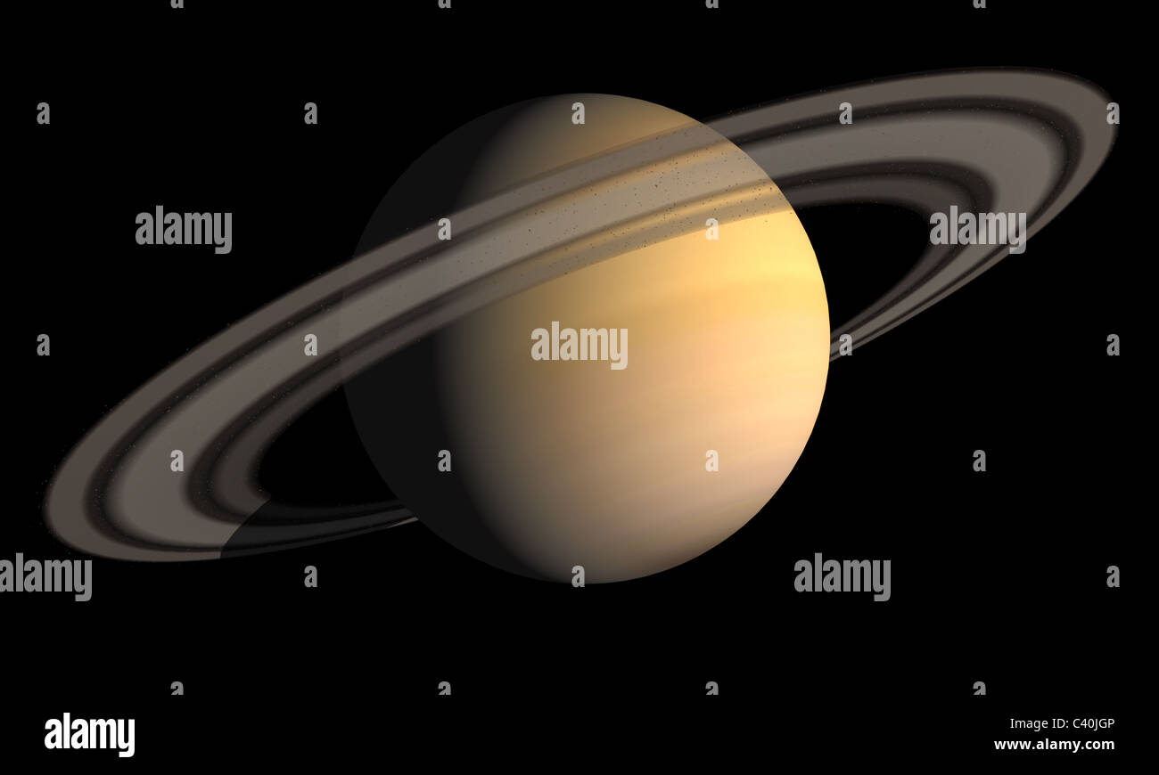 Planet with ring, 3d rendering Stock Photo - Alamy