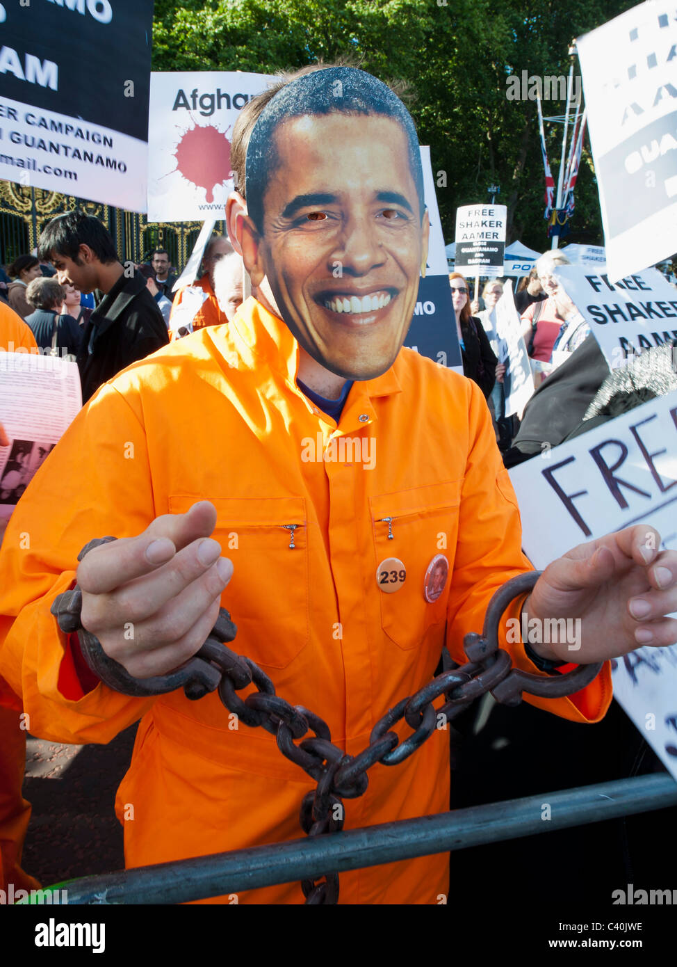 Prisoner orange jumpsuit hi-res stock photography and images - Alamy