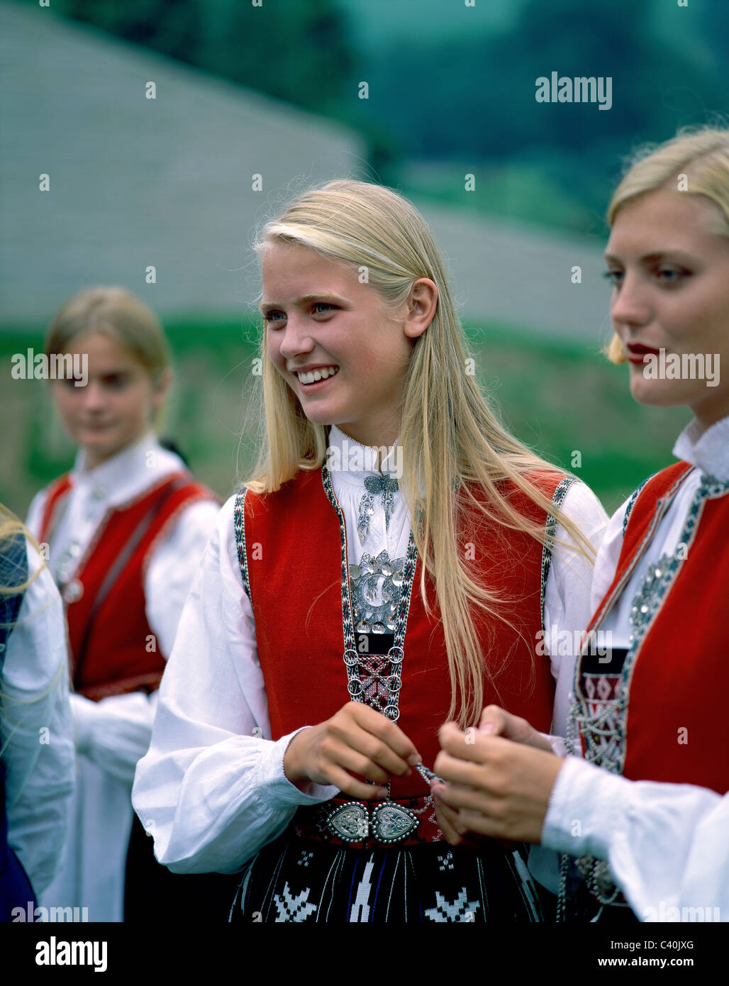 Blond Costumes Europe European Holiday Landmark Norway Europe