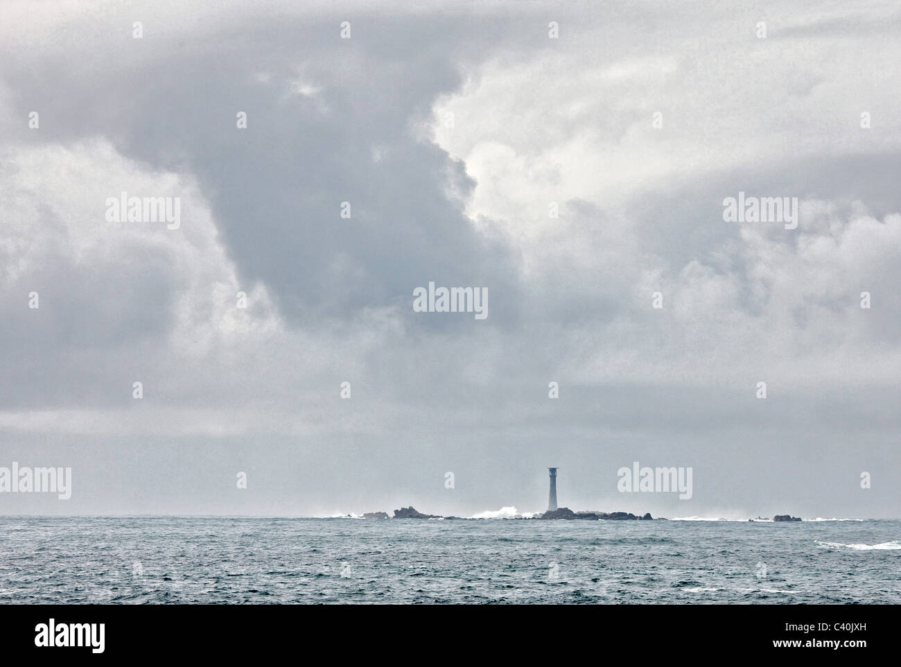 Bishop Rock lighthouse off the Isles of Scilly is the tallest in the UK ...
