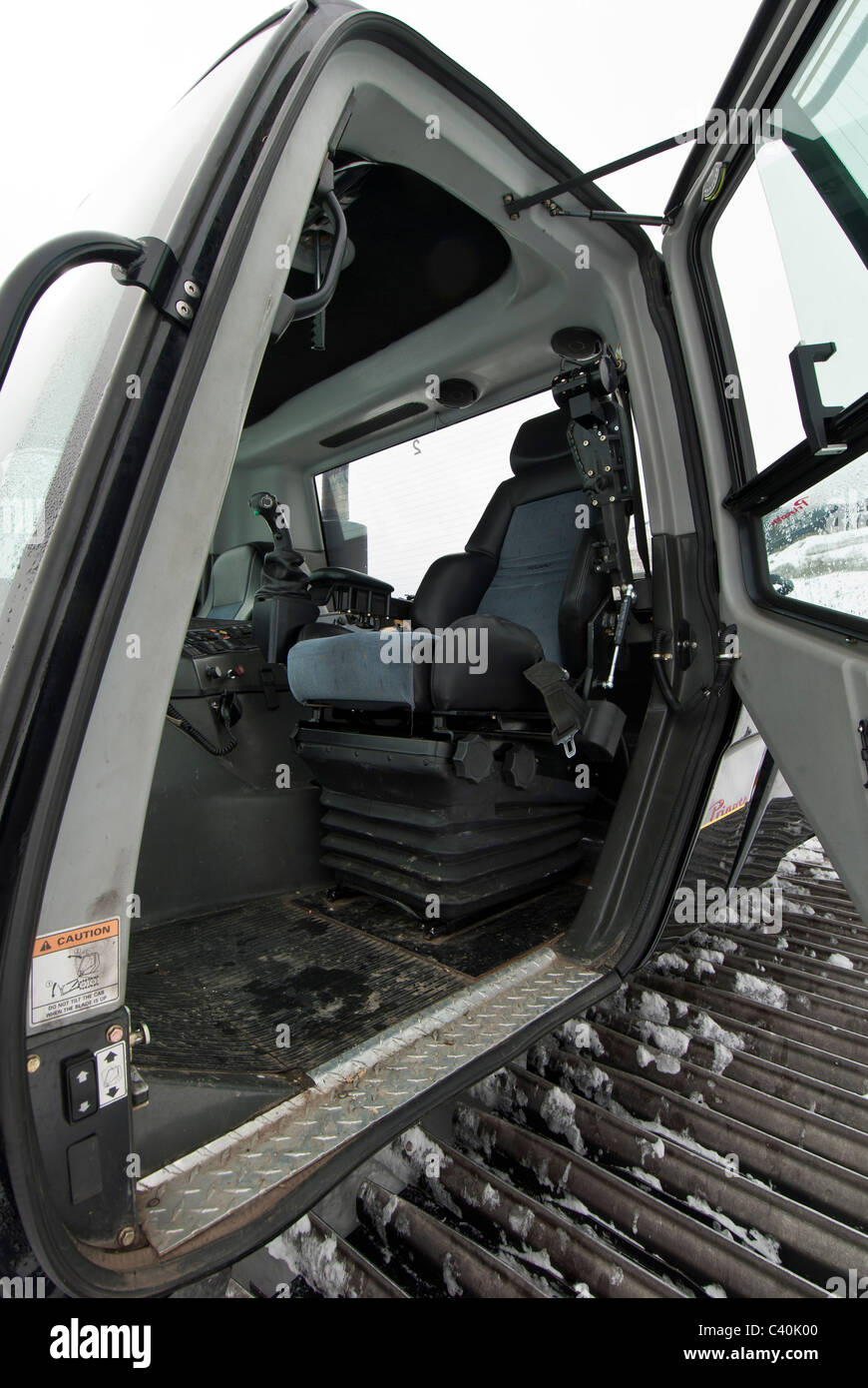 Prinoth BR 350 snowcat grooming machine door Stock Photo - Alamy
