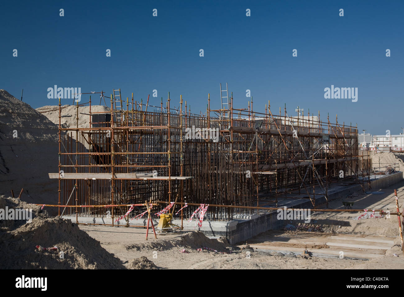 Bridge Construction al raha beach resort abu dhabi Stock Photo - Alamy