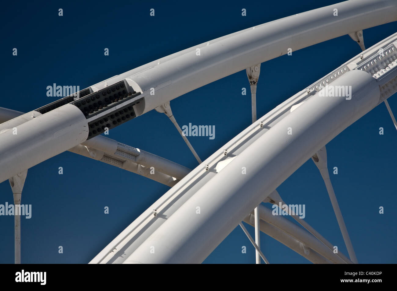 Bridge Construction al raha beach resort abu dhabi Stock Photo - Alamy