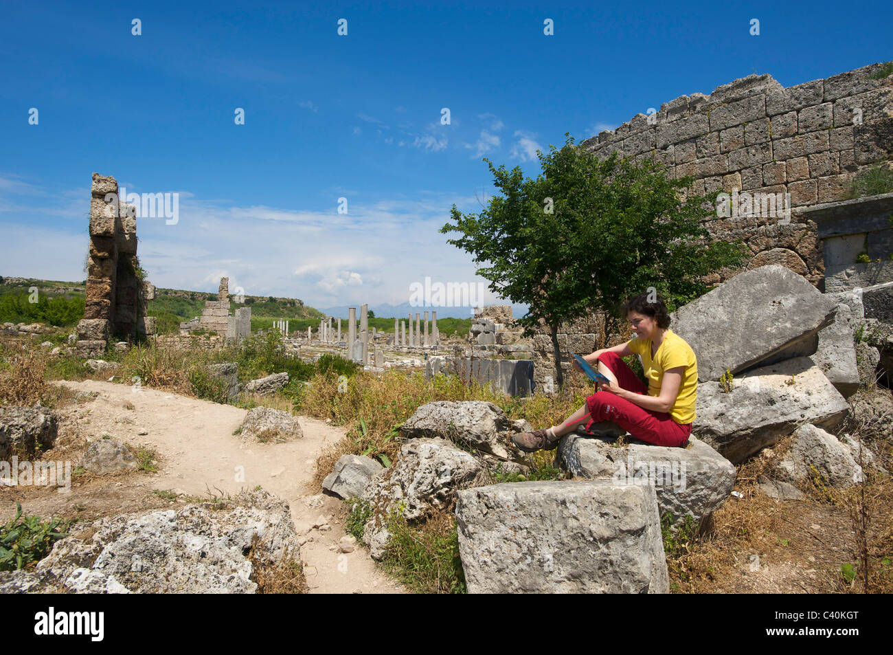 Turkish, Riviera, Perge, hellenistisch, Antalya, Turkish Riviera ...
