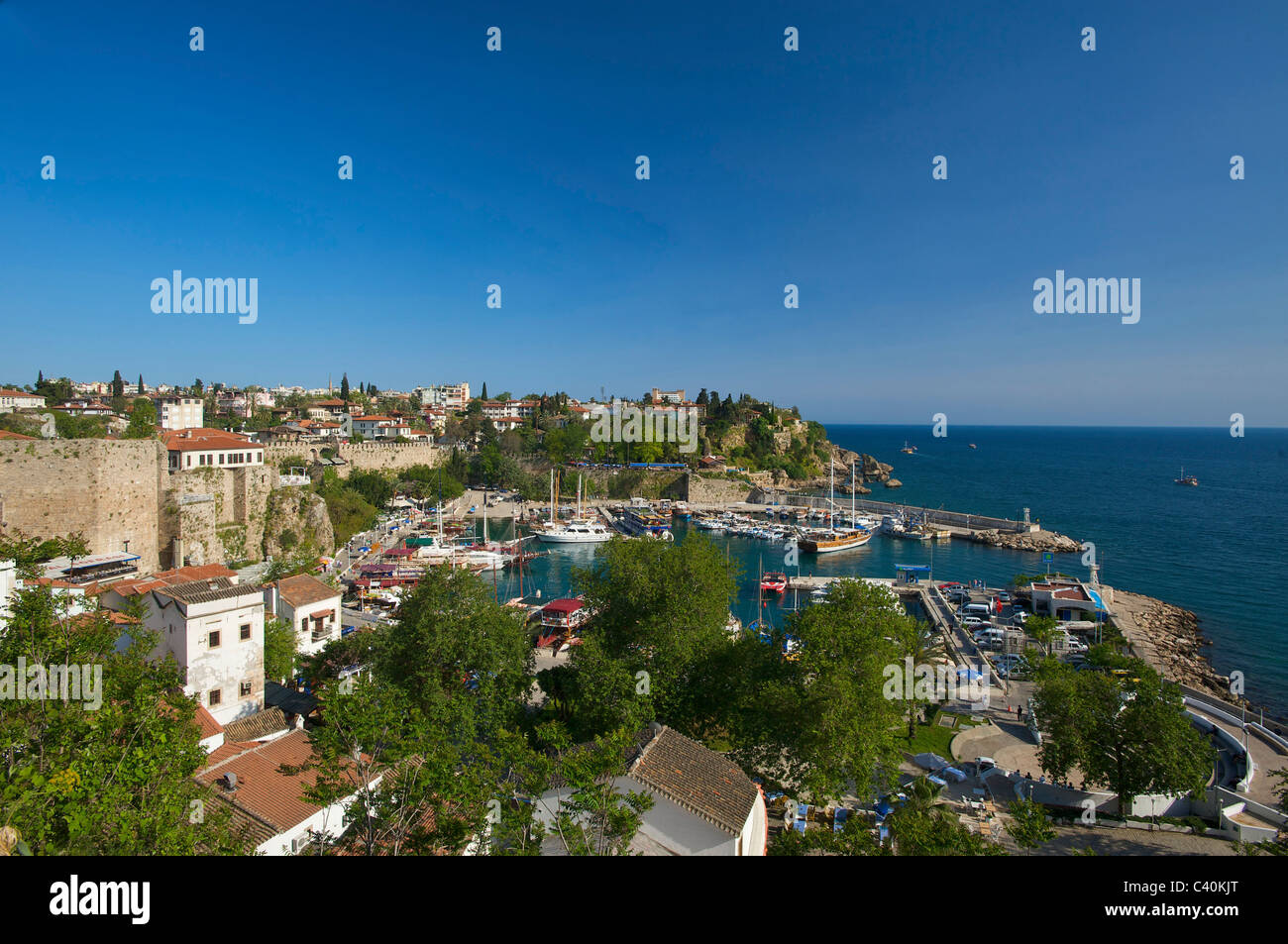 Turkish, Riviera, harbour, port, Antalya, Turkish Riviera, Turkey, sea ...