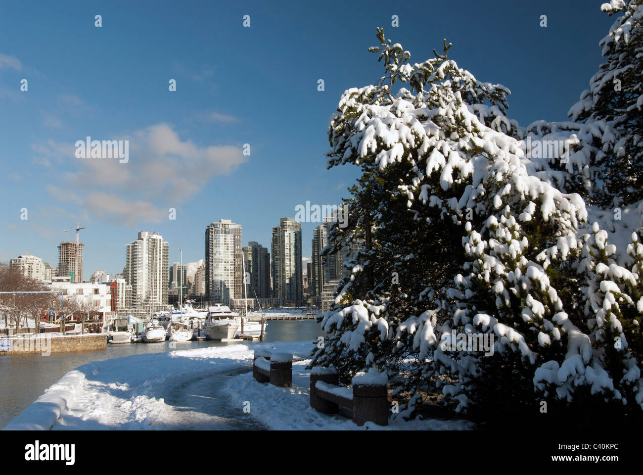 Vancouver in winter Stock Photo - Alamy