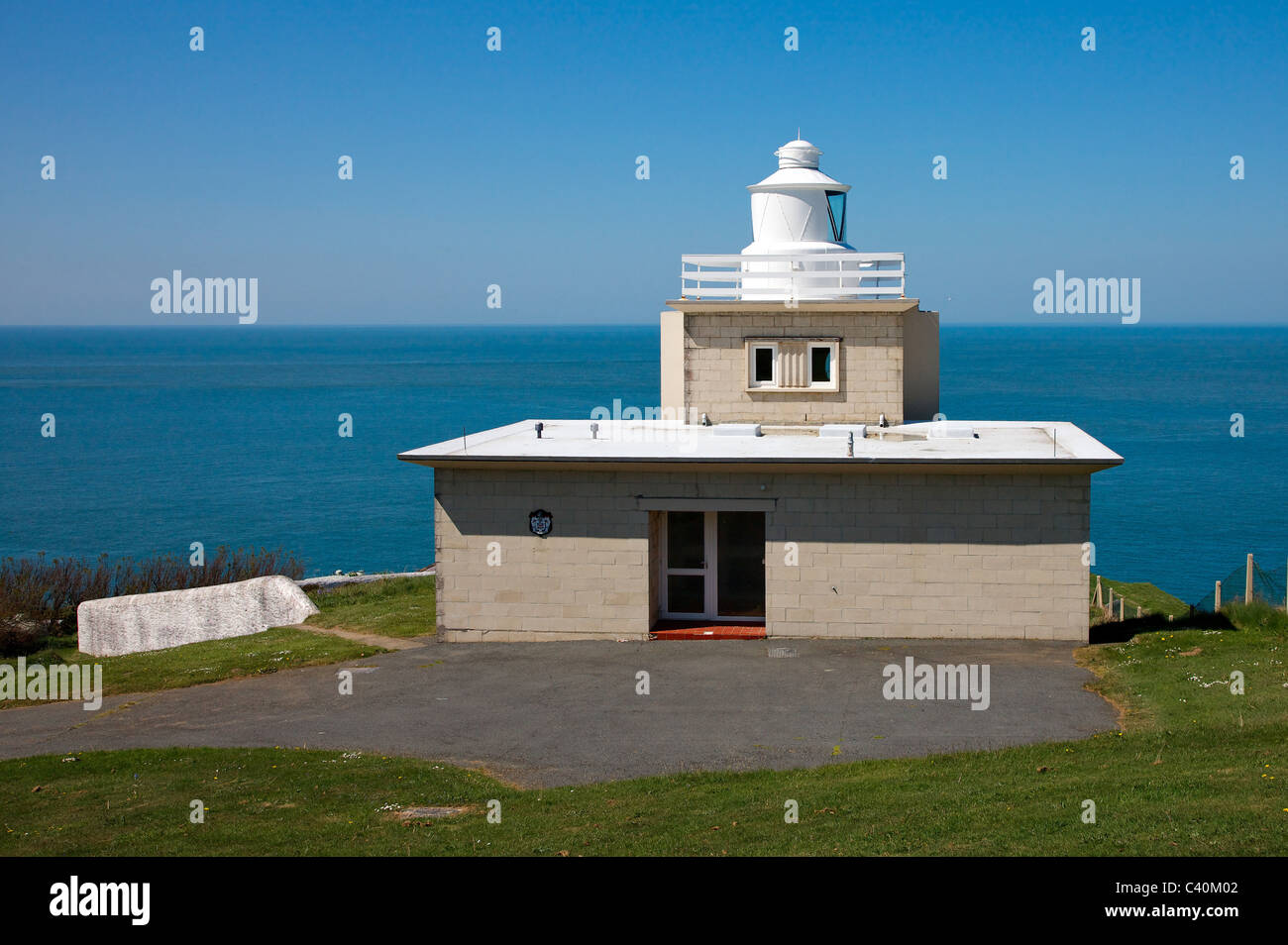 Lighthouse at Bull Point near Ilfracombe in North devon Stock Photo - Alamy