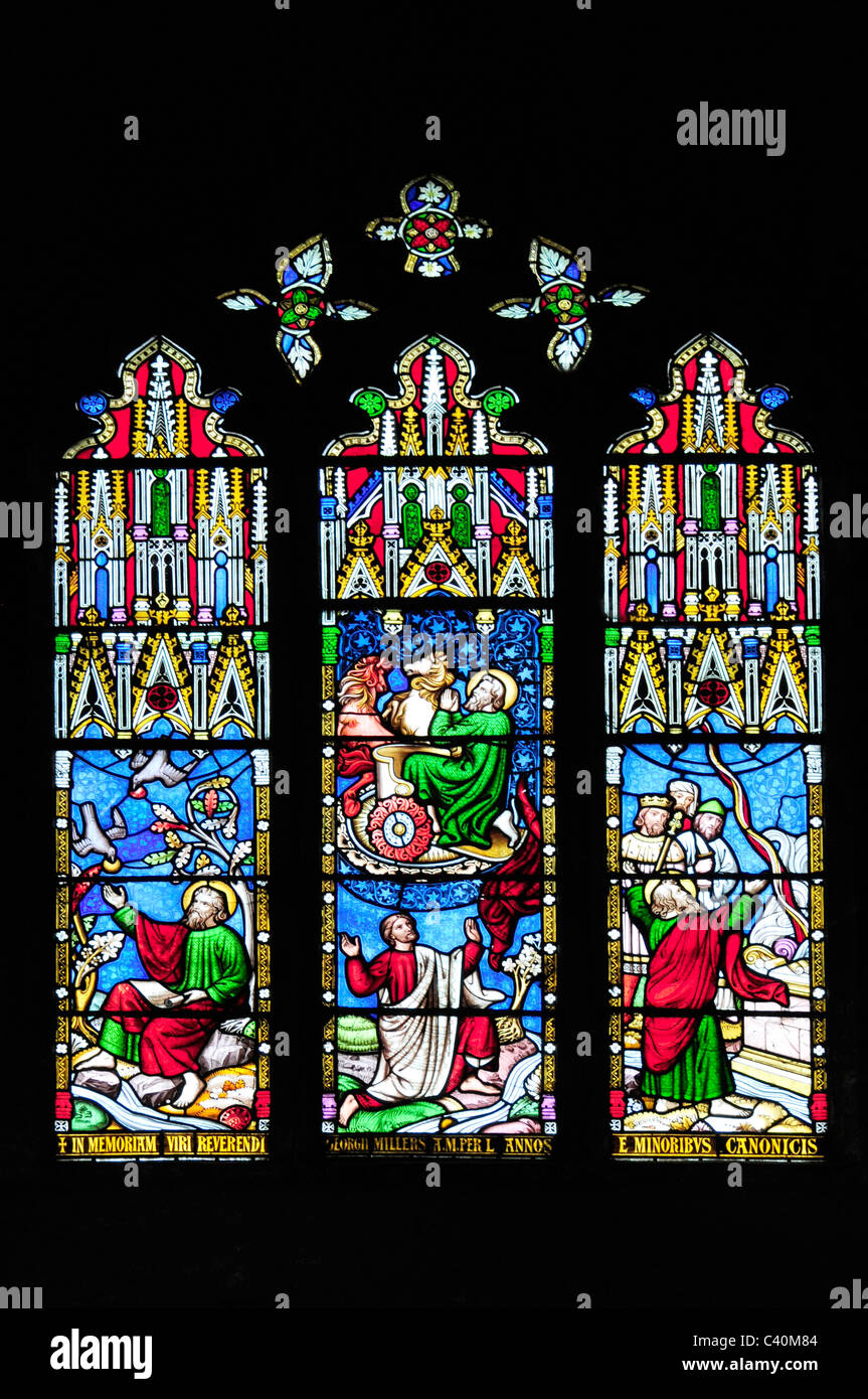 stained glass window Ely Cathedral Church Holy Undivided Trinity ...