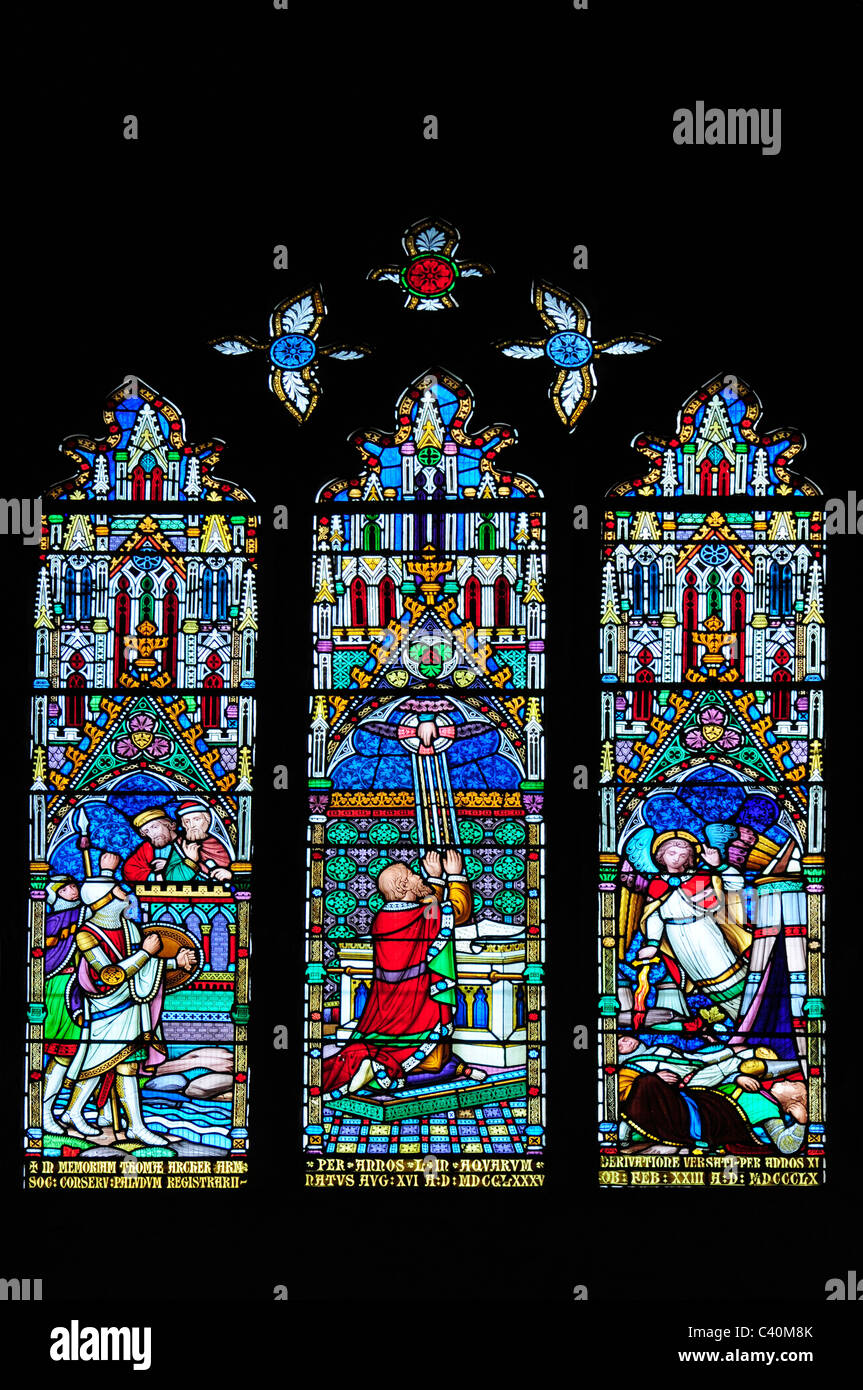 stained glass window Ely Cathedral Church Holy Undivided Trinity ...