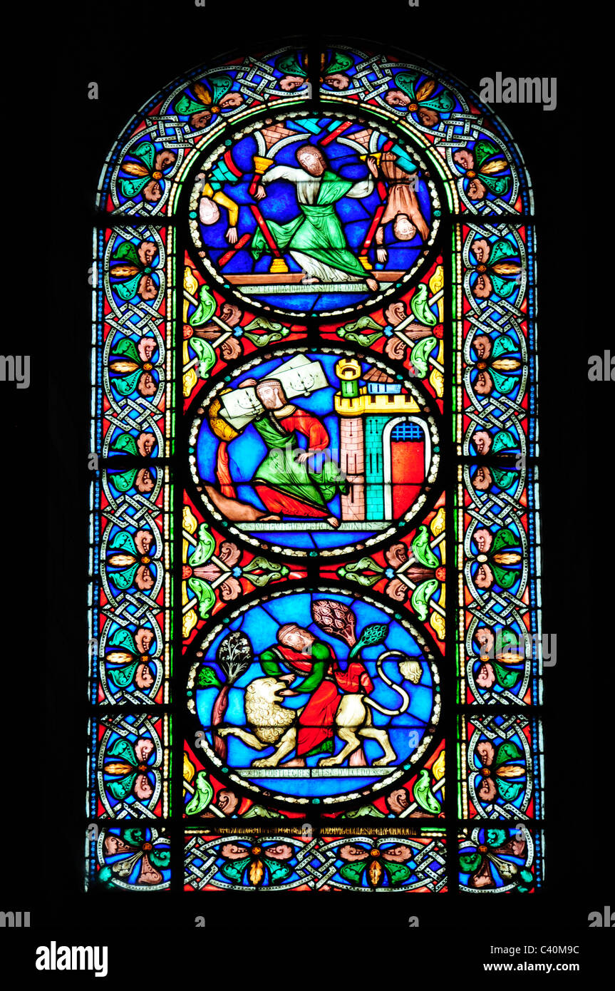 Humility stained glass hi-res stock photography and images - Alamy