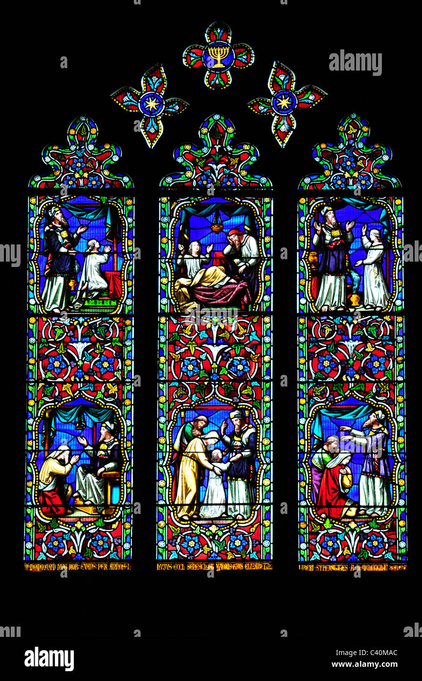 stained glass window Ely Cathedral Church Holy Undivided Trinity ...