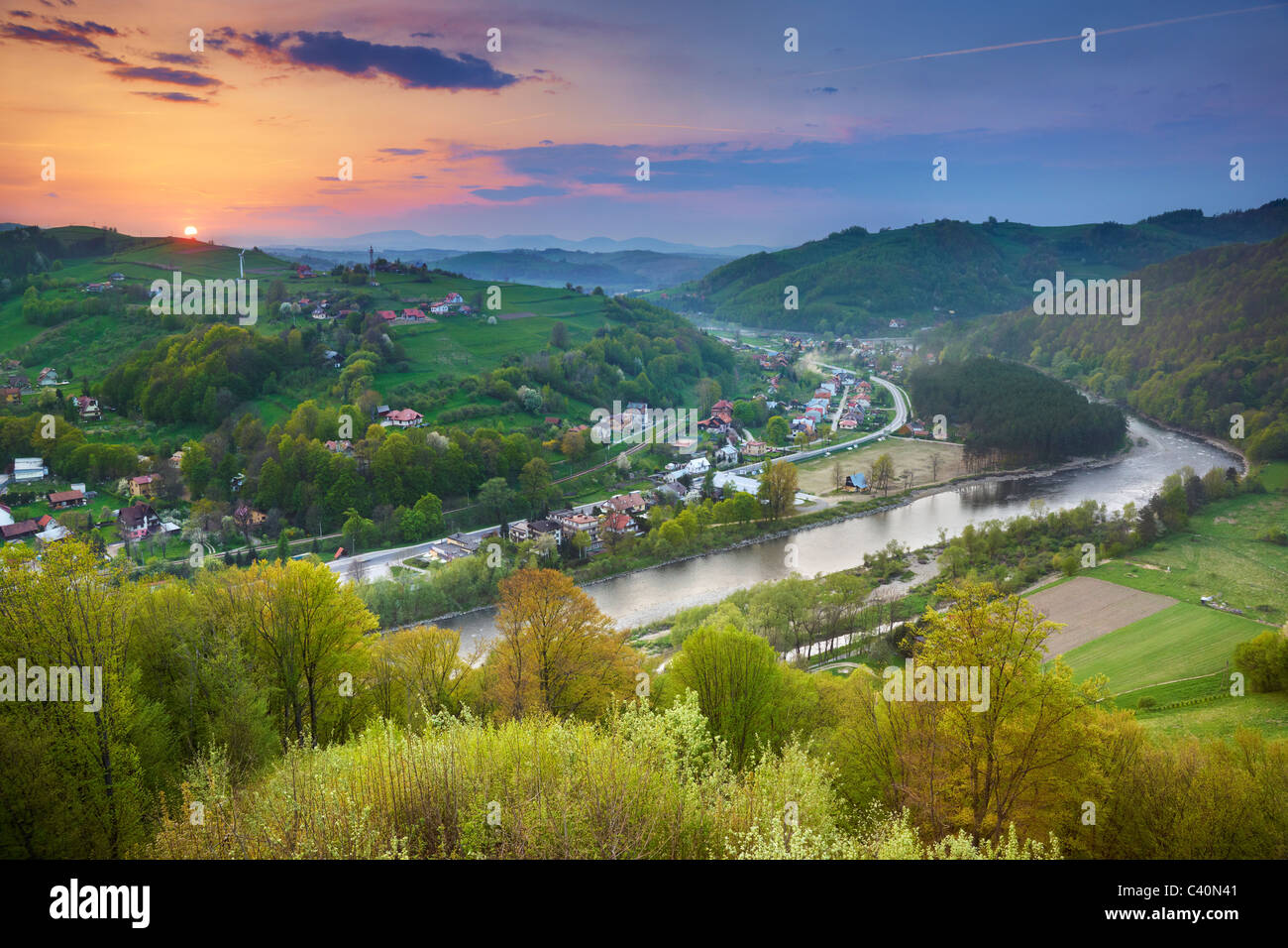Rytro village, Beskid Sadecki Region, Poland Stock Photo - Alamy
