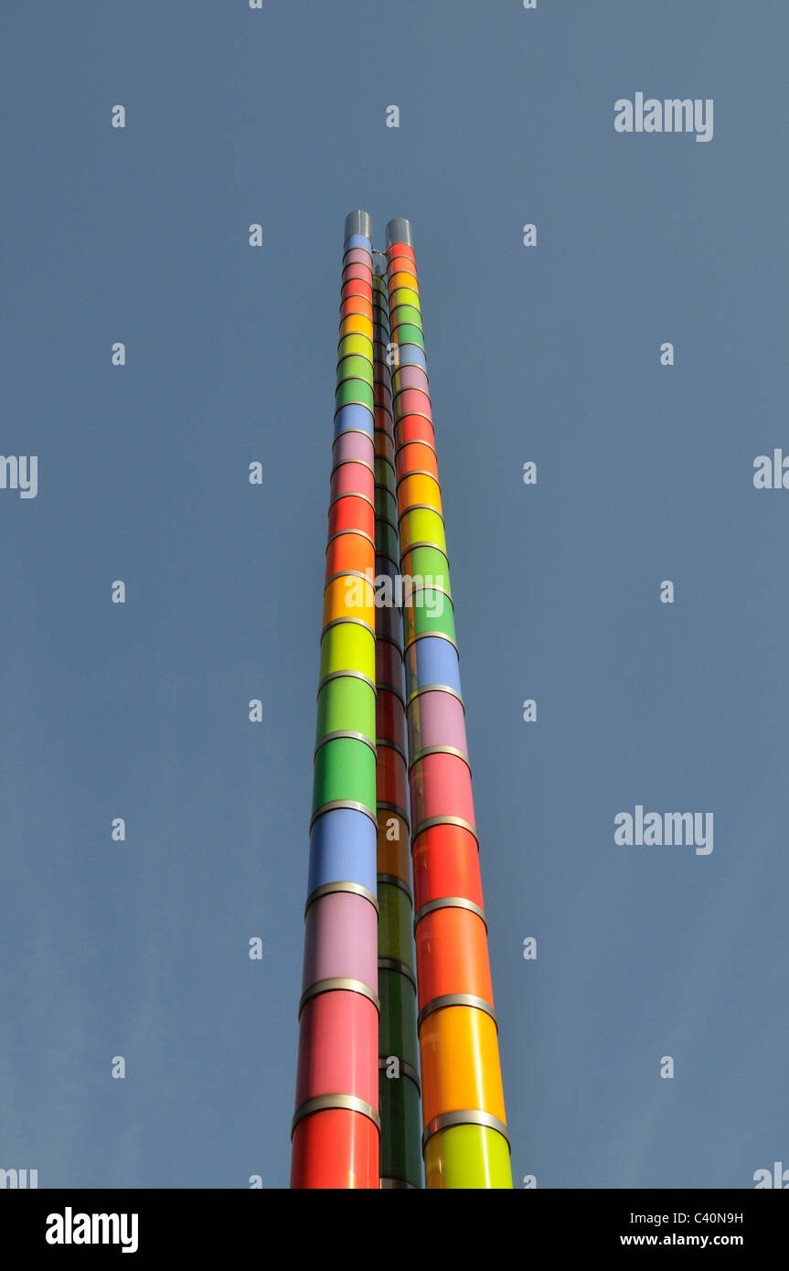 Statue, bright, Germany, three group, Europe, colorful, culture ...