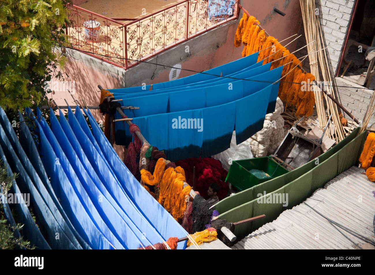 Tannery in the Medina Marrakesh Stock Photo - Alamy