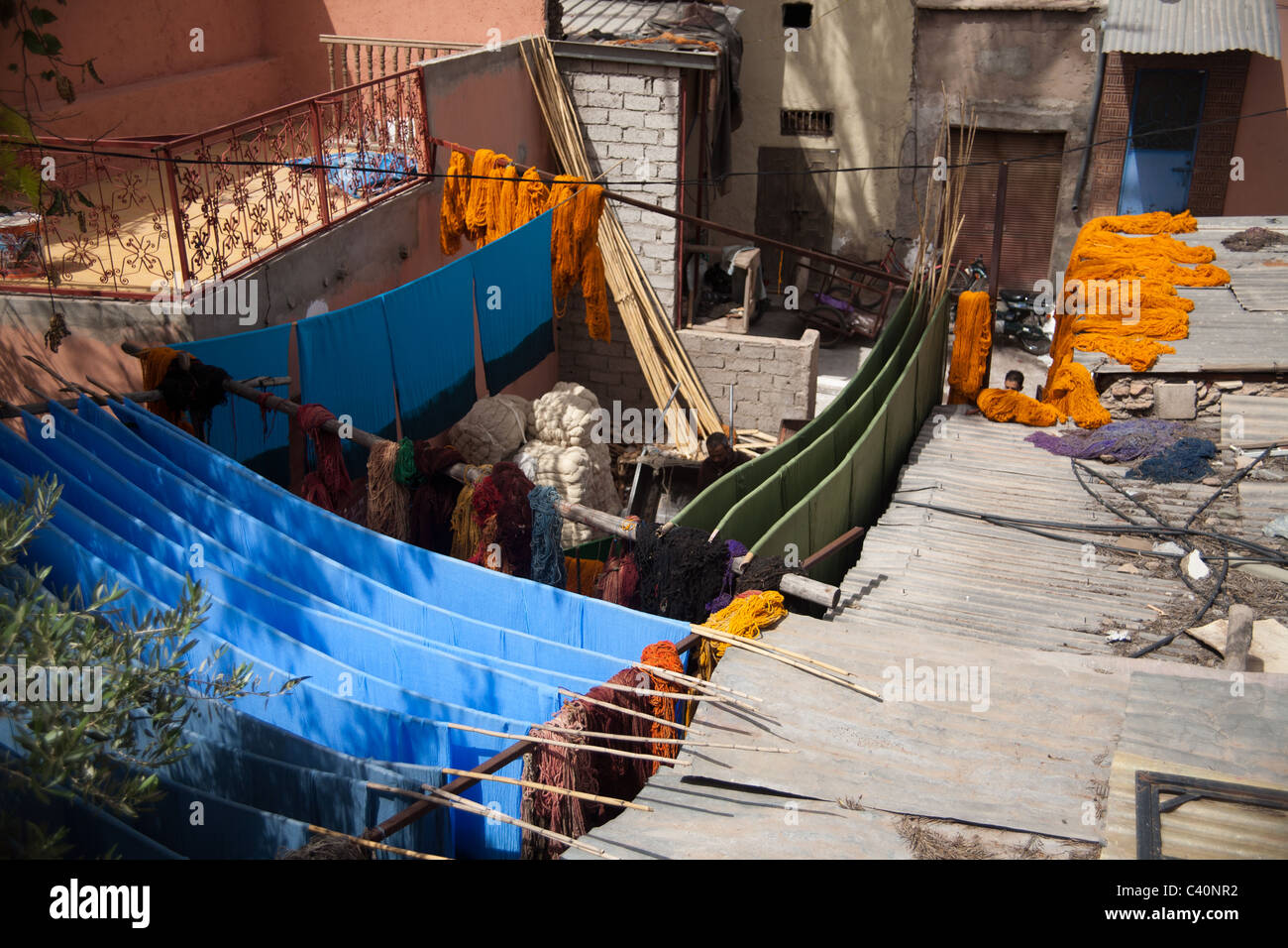Tannery in the Medina Marrakesh Stock Photo - Alamy