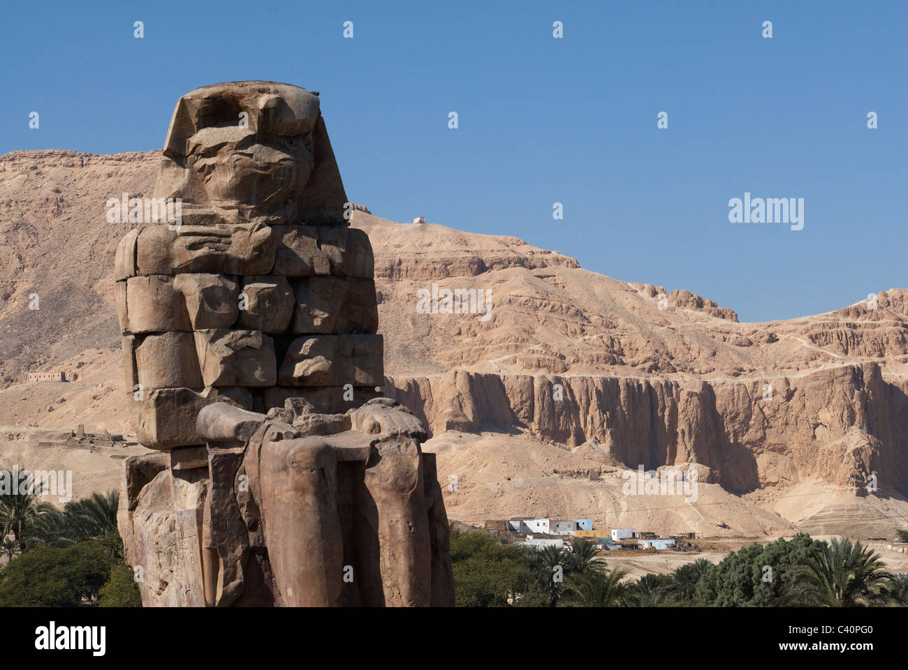 Colossus of Memnon Stock Photo - Alamy