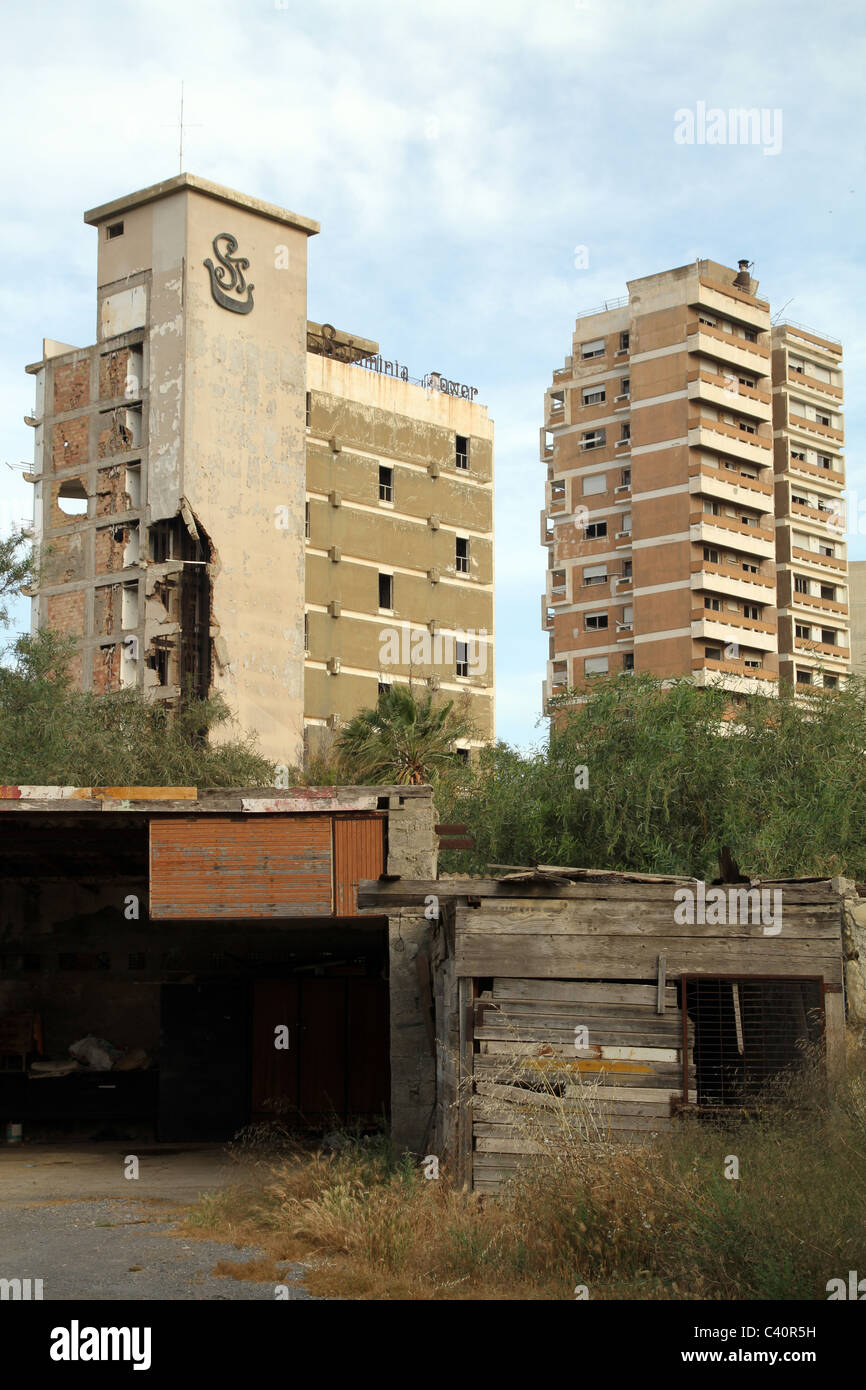Cyprus. Varosha ghost town in Famagusta, Turkish occupied North Cyprus ...