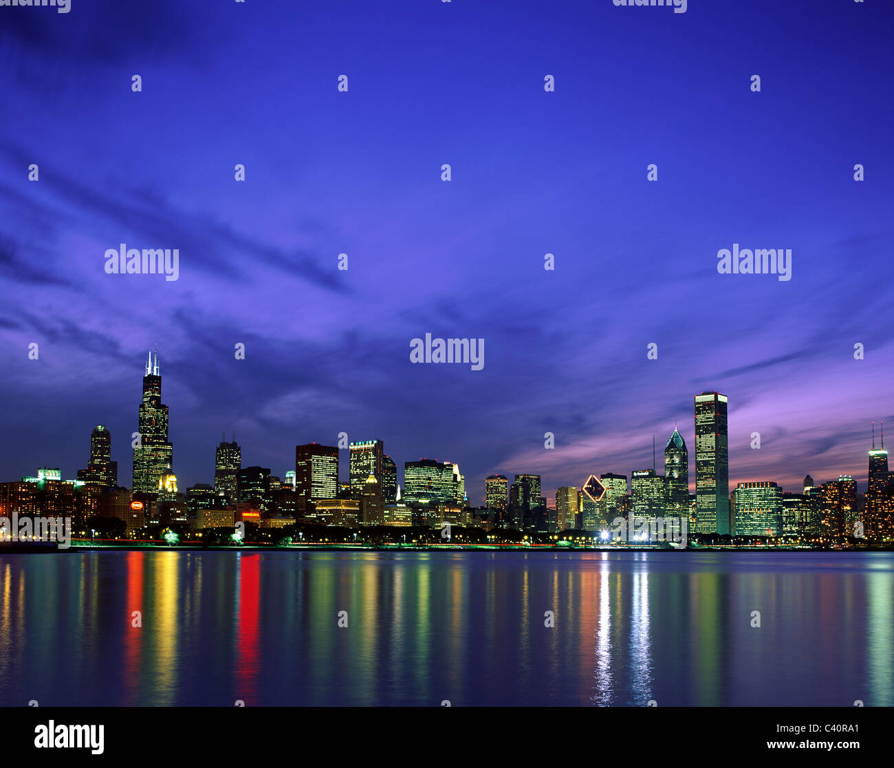 America, Buildings, Chicago, City, Clouds, Holiday, Landmark, Light ...