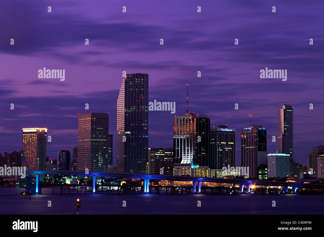 Miami river bridge hi-res stock photography and images - Alamy