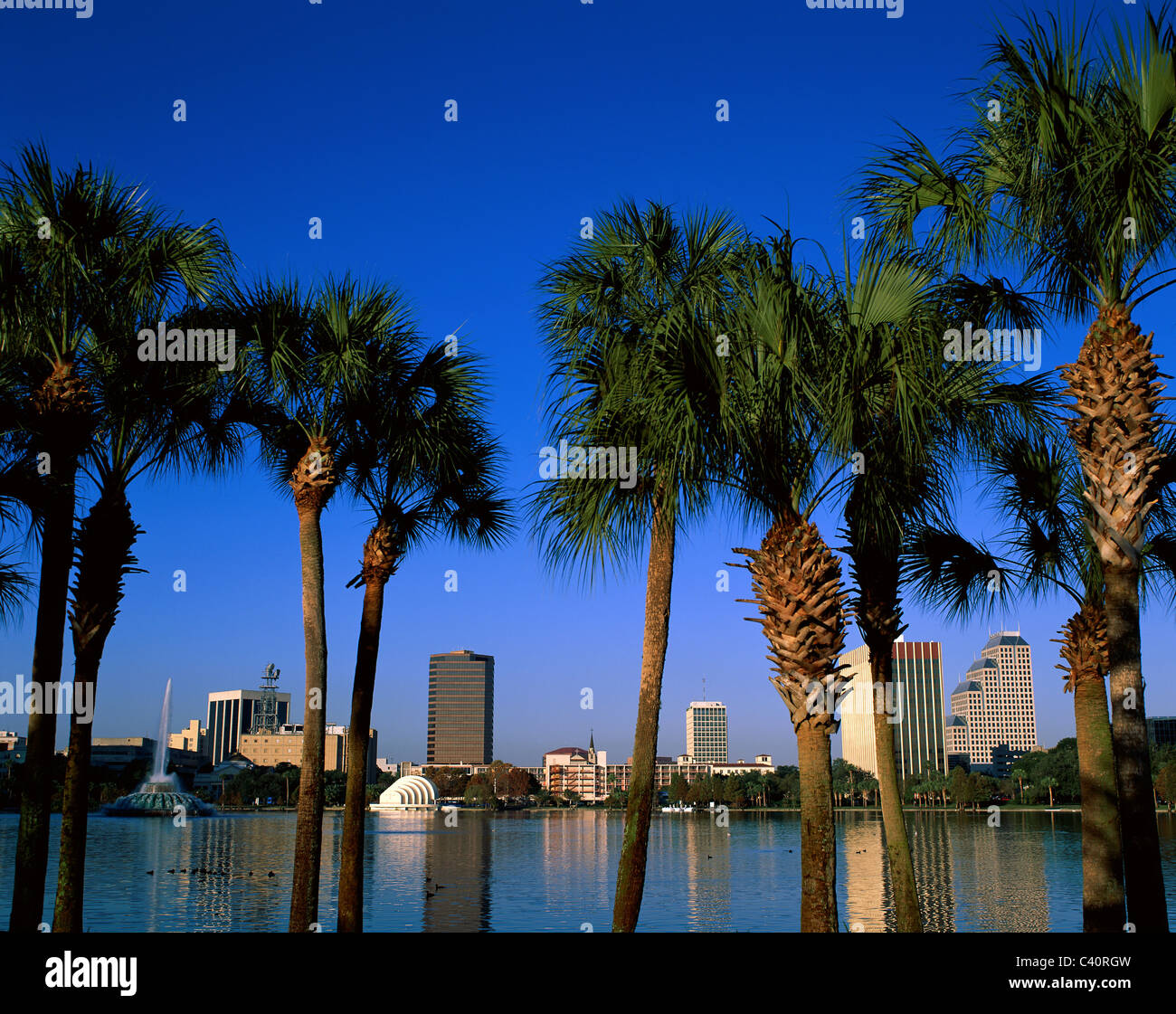 America, Buildings, Eola, Florida, Holiday, Lake, Landmark, Orlando ...