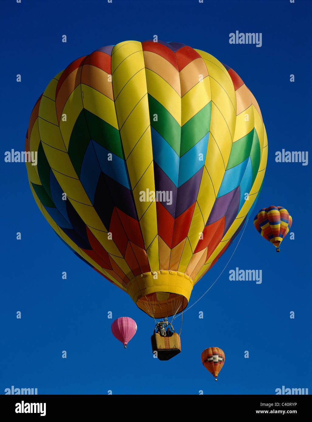 Air, Albuquerque, America, Ballooning, Balloons, Baskets, Blue, Color ...