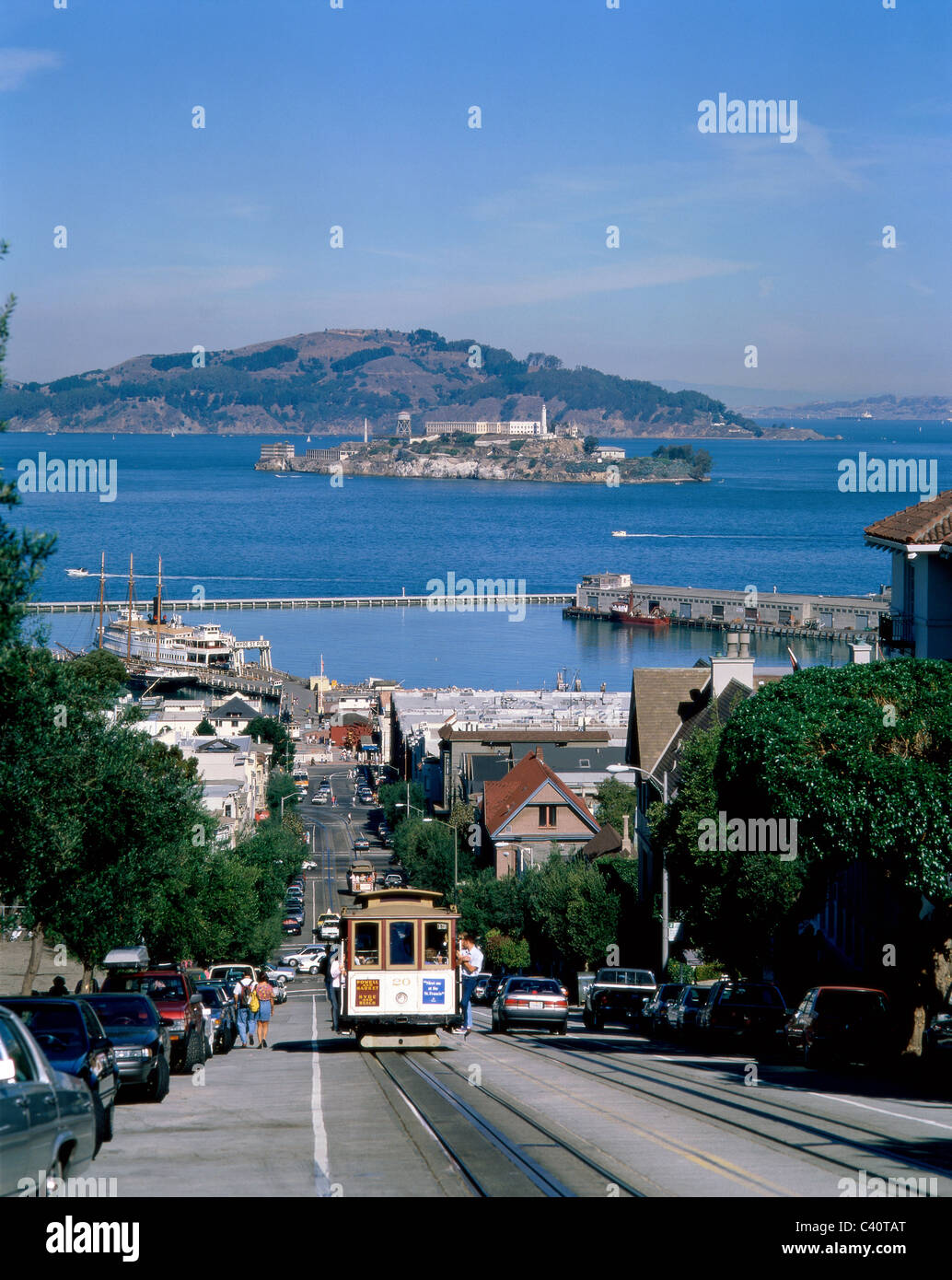 Alcatraz, America, Cable car, California, City, Hill, Holiday, Landmark ...