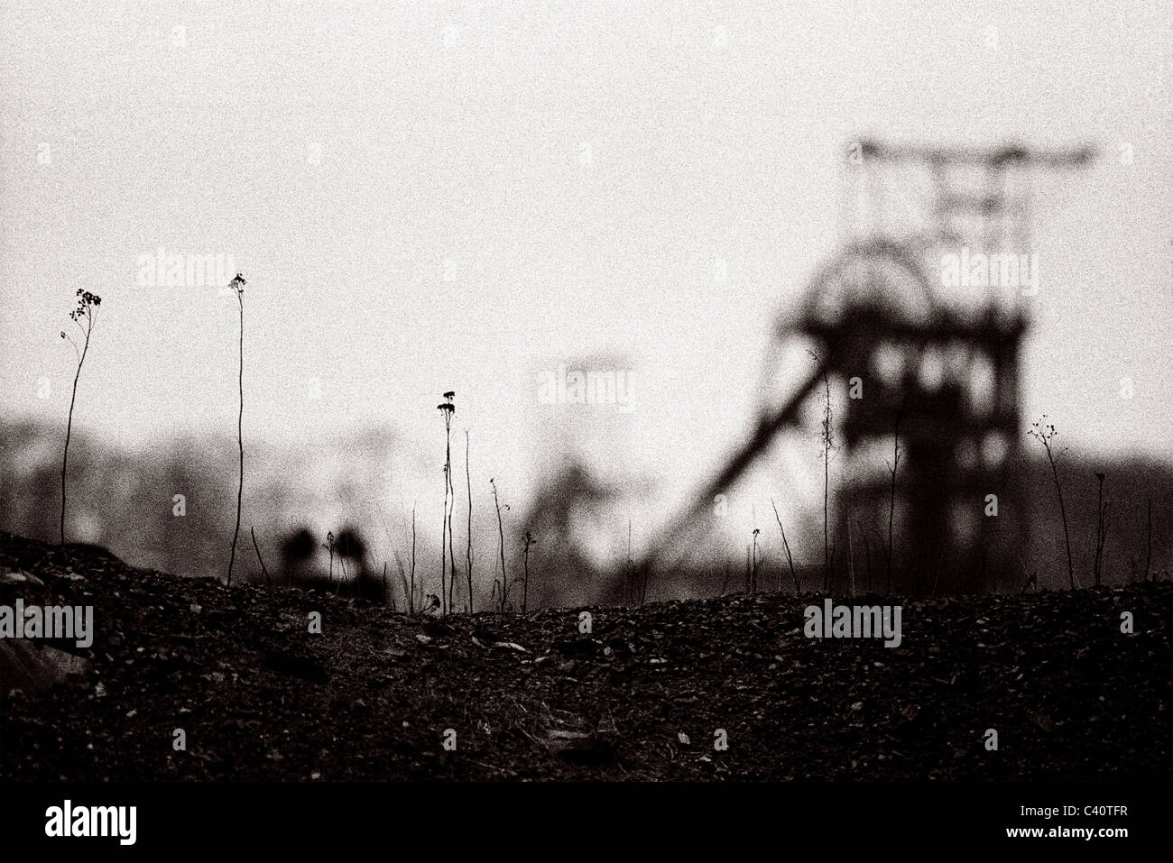 Orgreave, South Yorkshire Pit headgear Stock Photo - Alamy