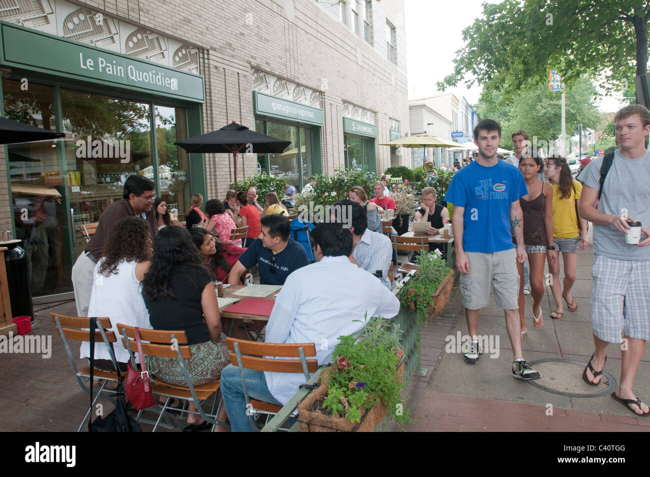 Shops on 7th ST Southeast near Eastern market in Washington DC Stock ...
